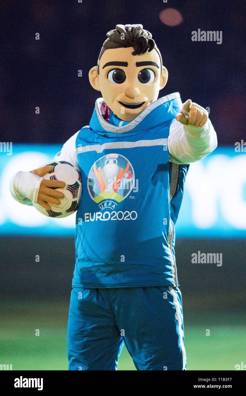 The mascot of the European Championship 2020 is presented before the ...