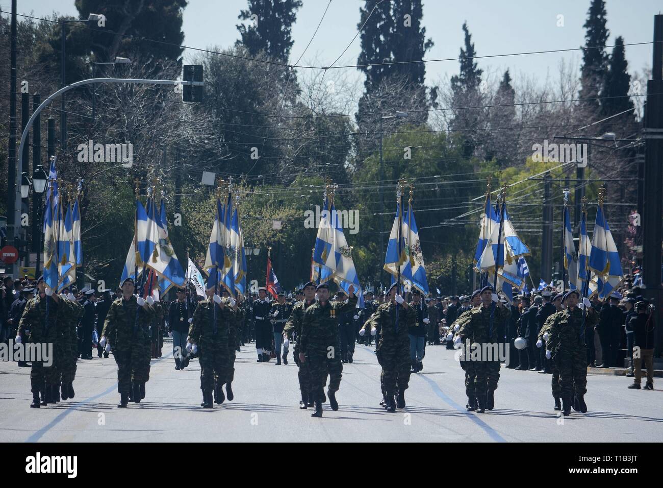 Greek army flag hi-res stock photography and images - Alamy