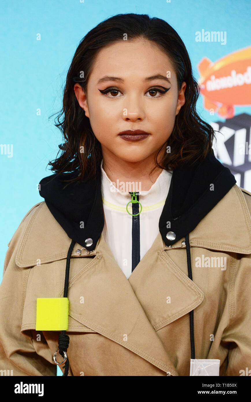 Breanna Yde attends Nickelodeon s 2019 Kids' Choice Awards at Galen ...