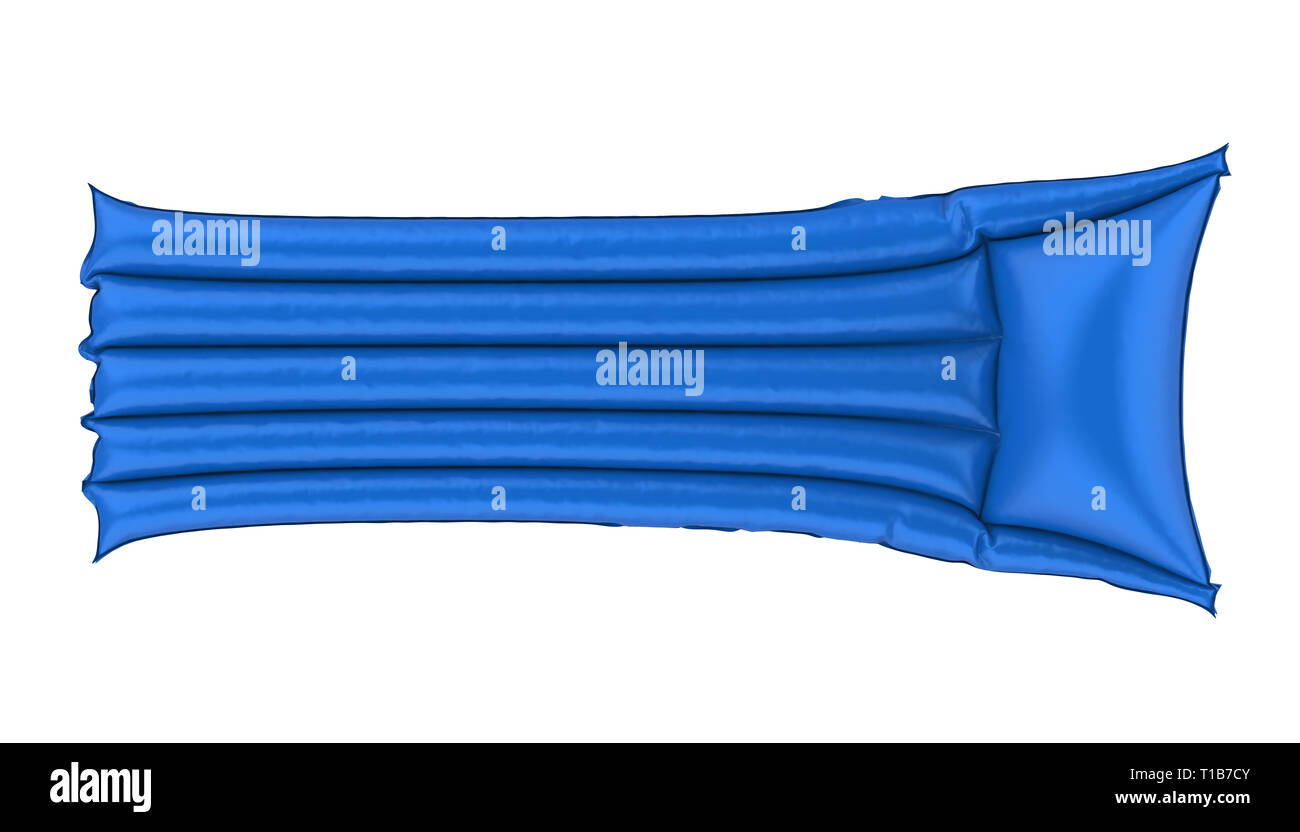 Inflatable Beach Mattress Isolated Stock Photo - Alamy