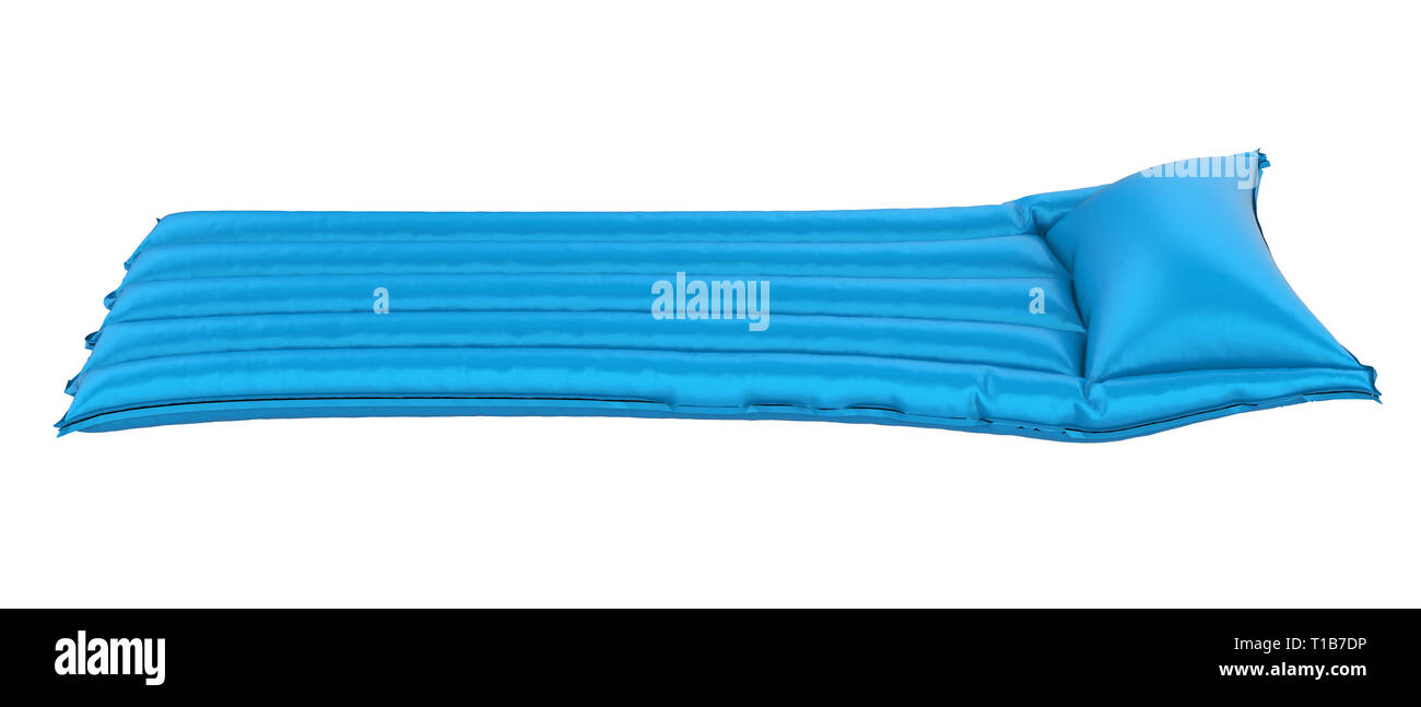 Inflatable Beach Mattress Isolated Stock Photo - Alamy