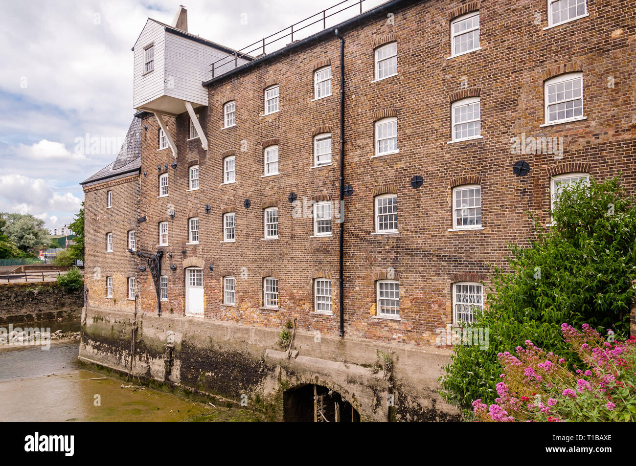 House Mill tidal watermill part of the three mills complex at Bromley ...