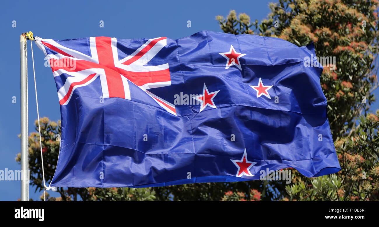 Nz flag hi-res stock photography and images - Alamy