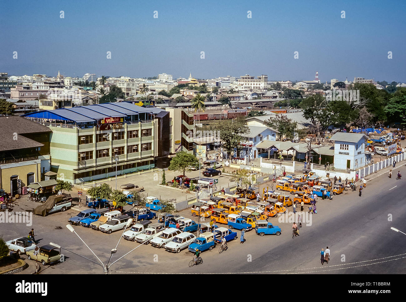 Yangon. [Burma] Street scenes in the capital city of Yangon, formerly ...