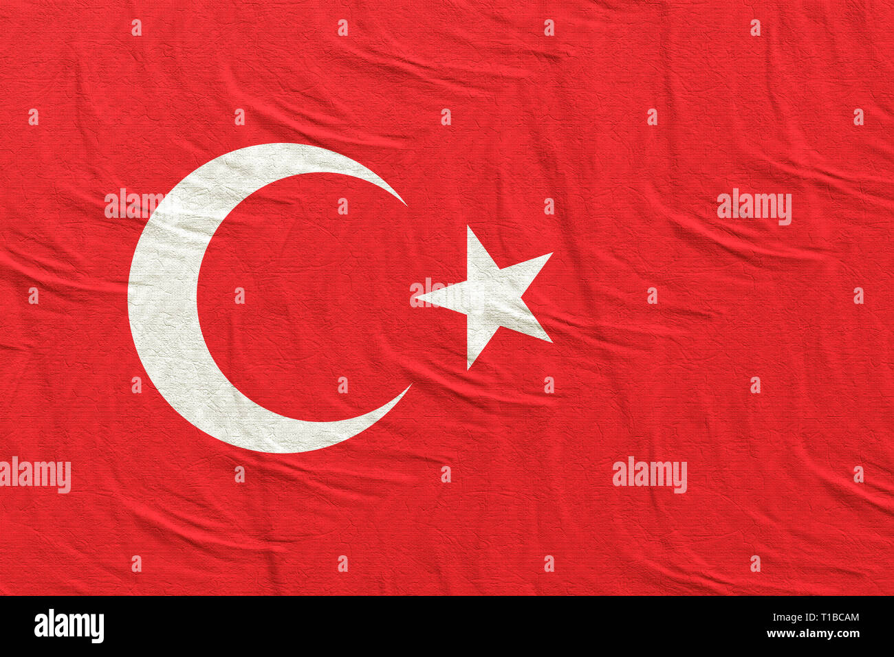 3d rendering of Turkey flag Stock Photo - Alamy
