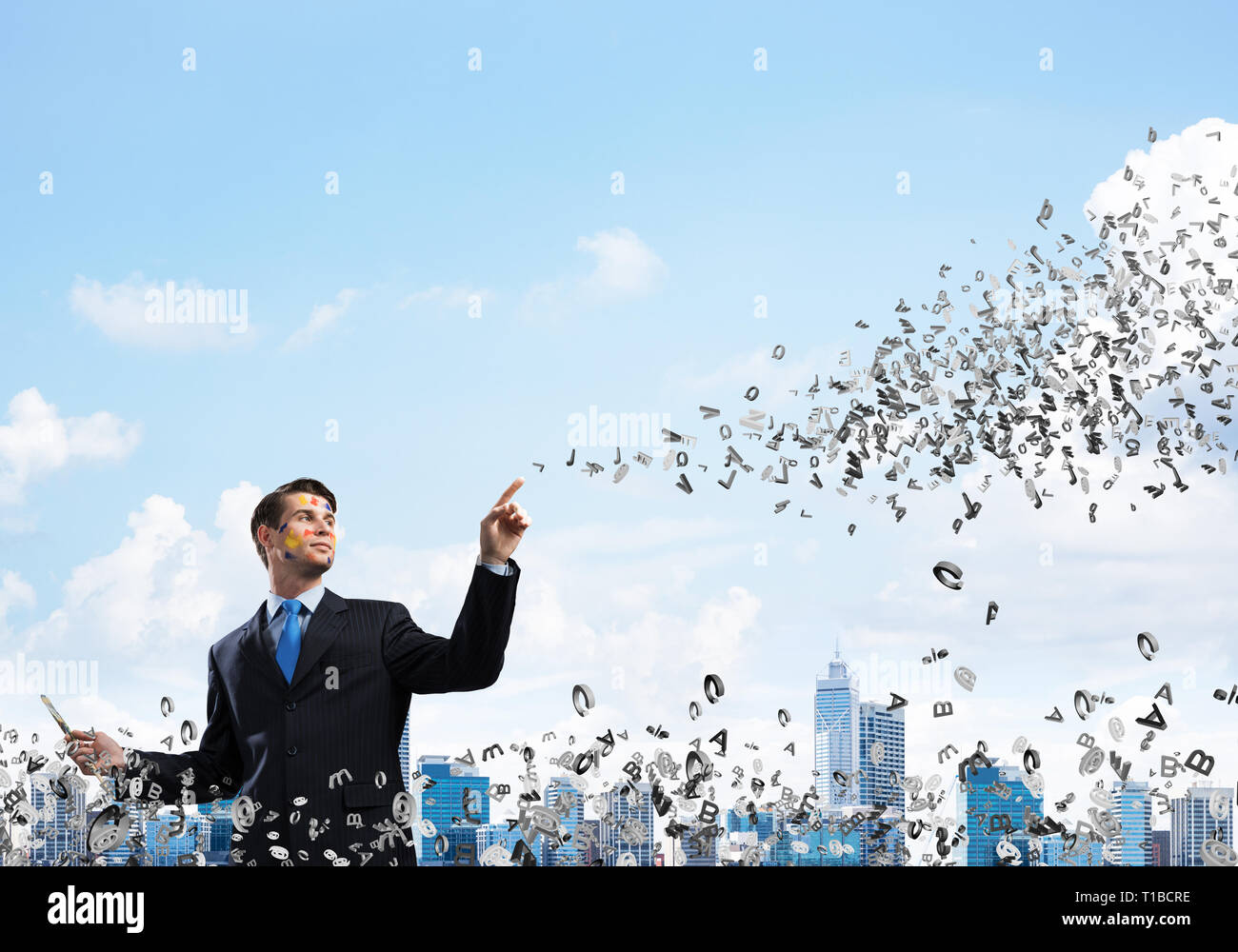 Business inspiration of young man Stock Photo - Alamy