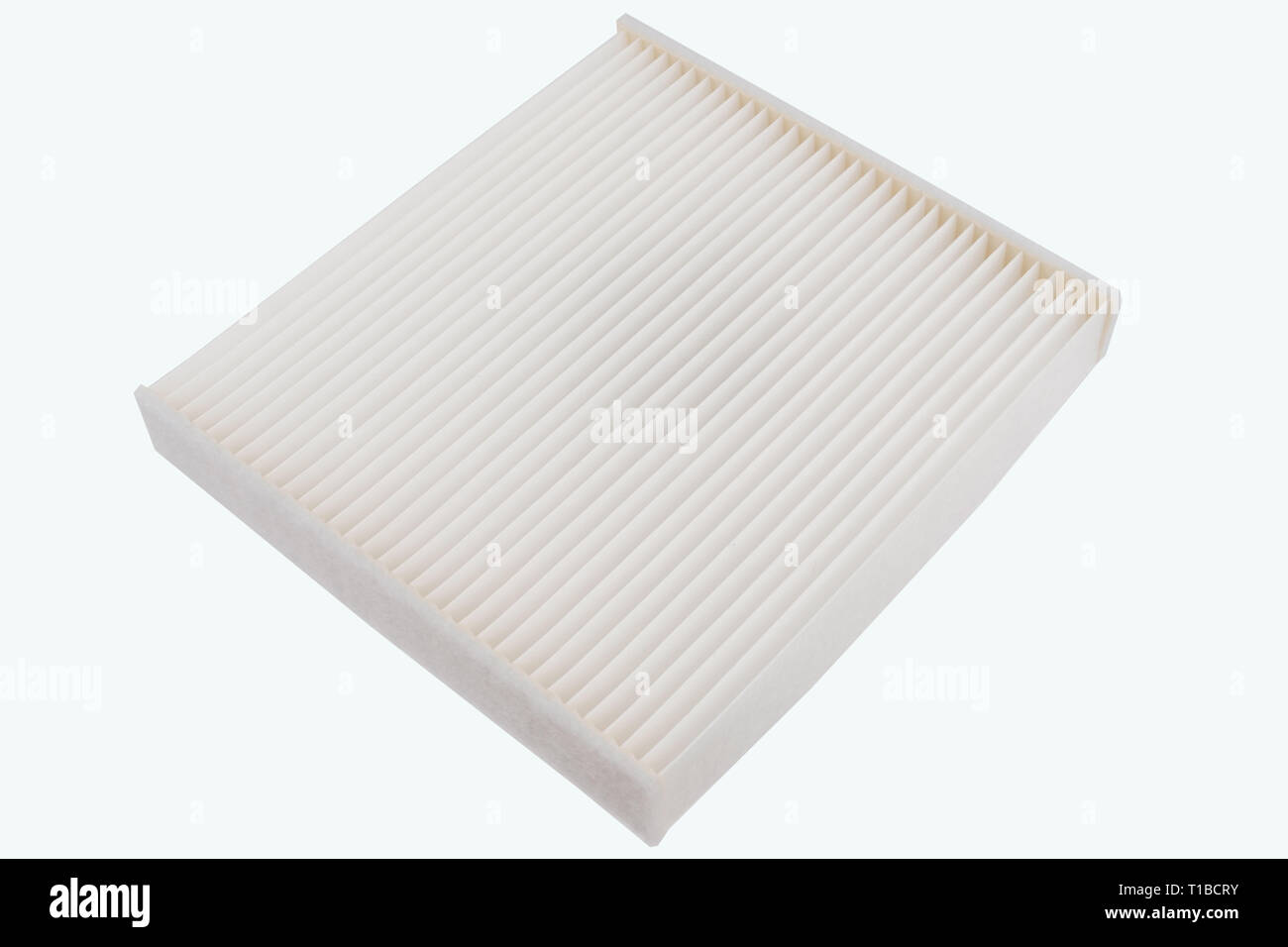 Air filter of salon car. Side view. Isolated on white background Stock ...