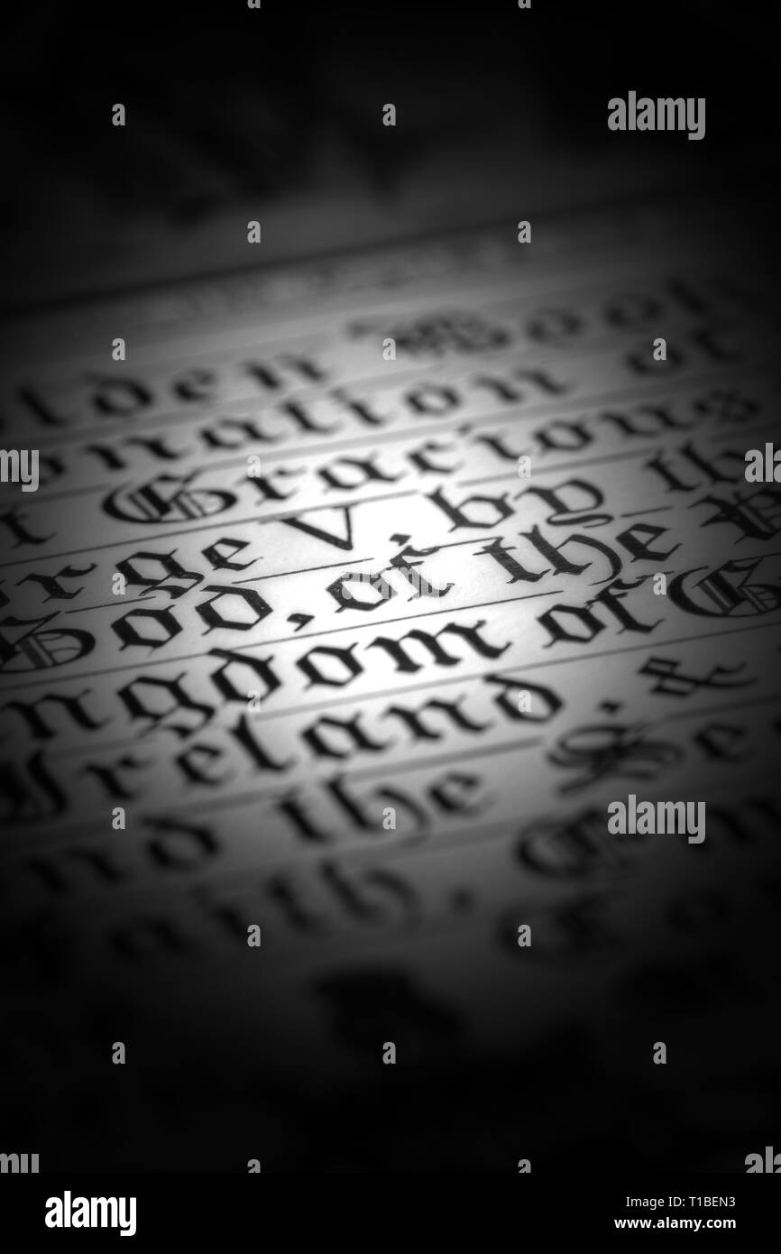 Medieval english alphabet Black and White Stock Photos & Images - Alamy