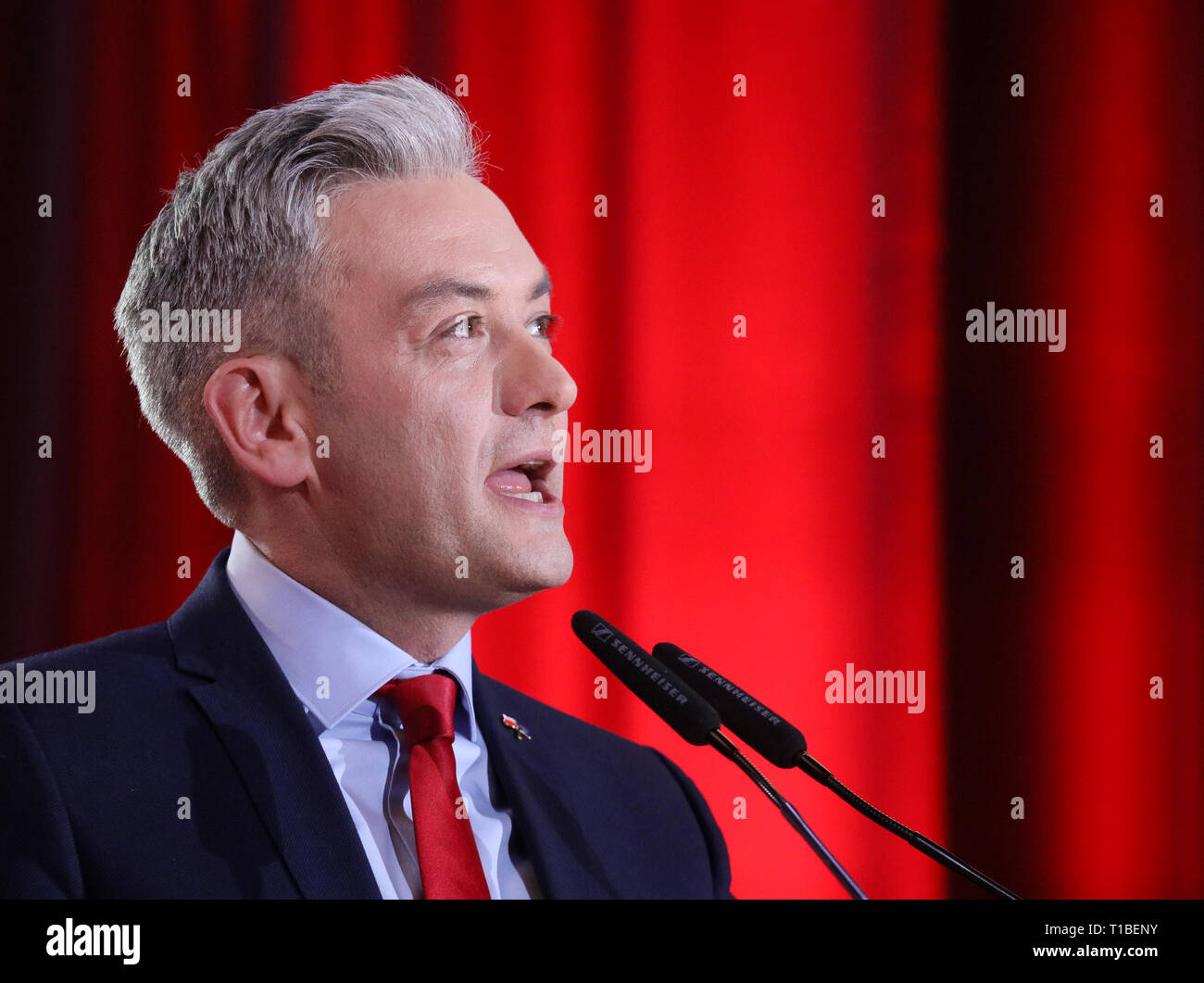 Robert Biedron. Election convention of Robert Biedron's party Wiosna ...