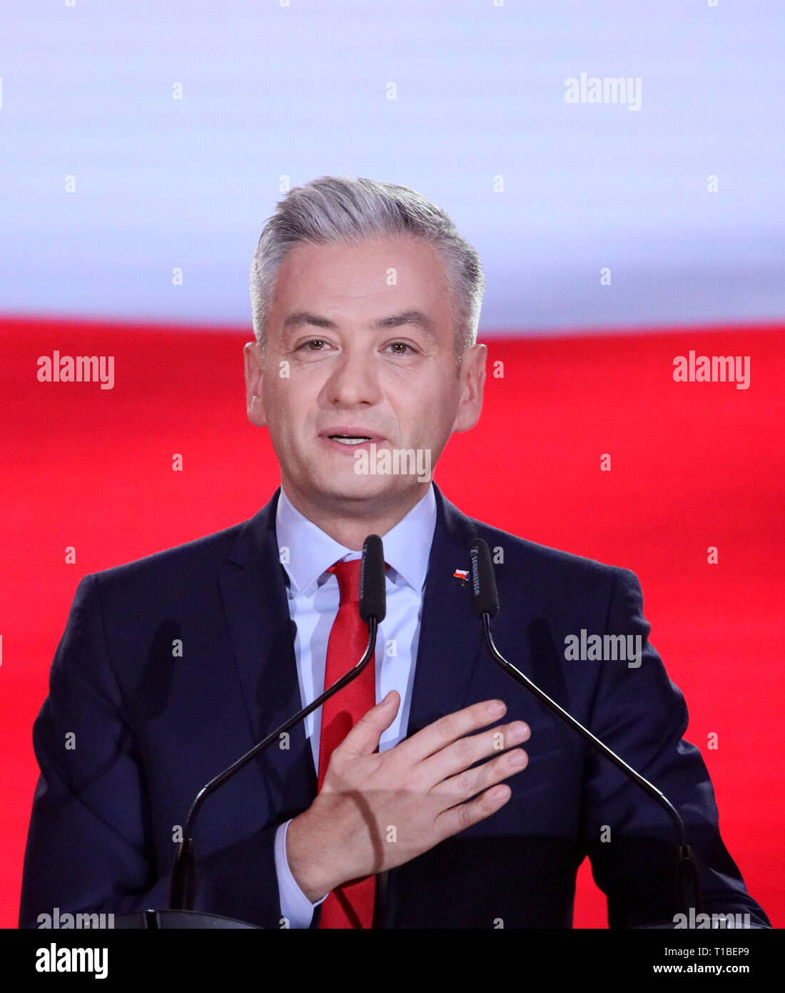 Robert Biedron. Election convention of Robert Biedron's party Wiosna ...