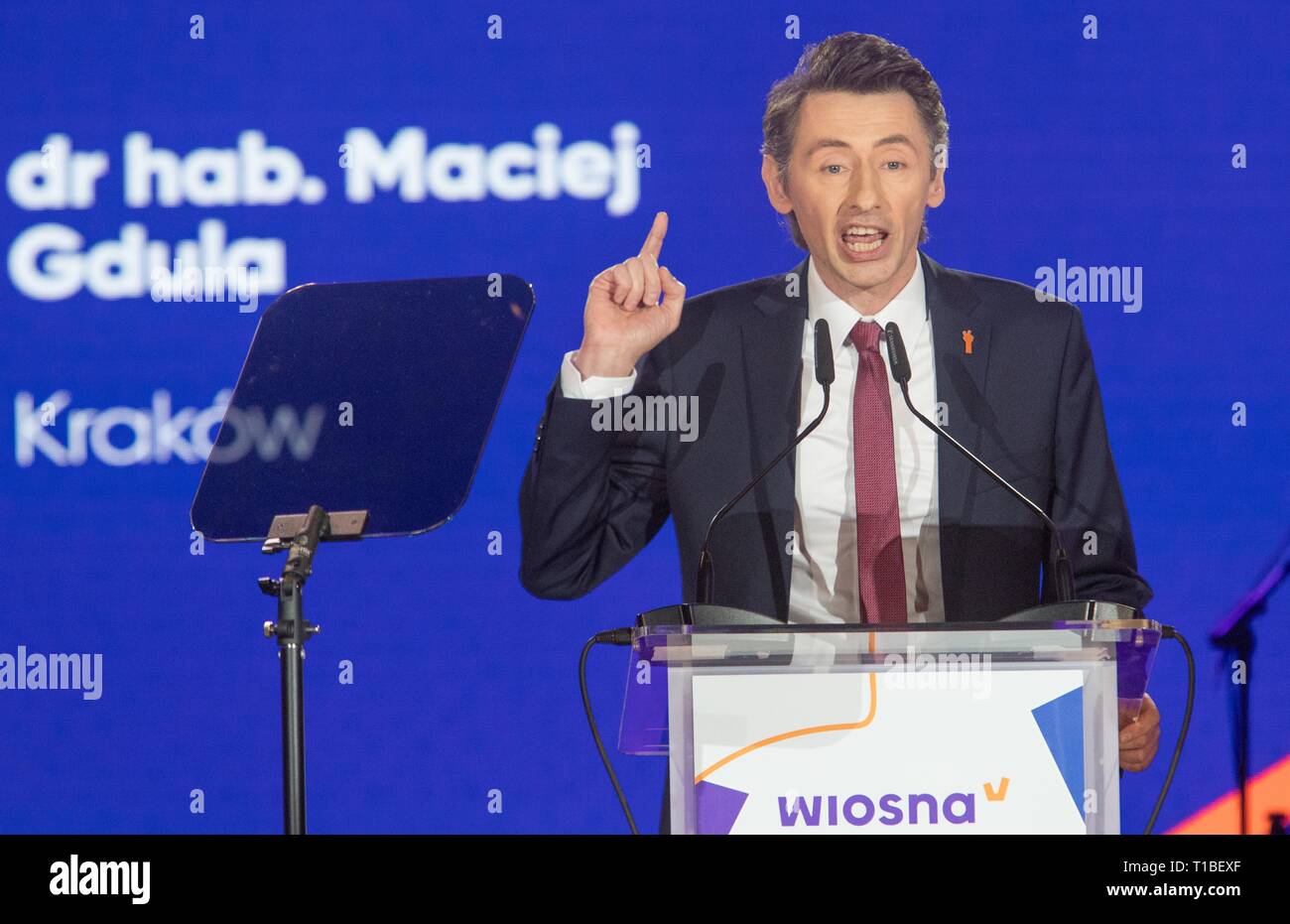 Maciej Gdula Election convention of Robert Biedron's party Wiosna ...