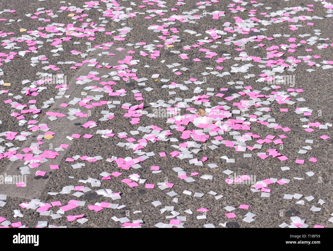 Colorful confetti line explosion on hi-res stock photography and images ...