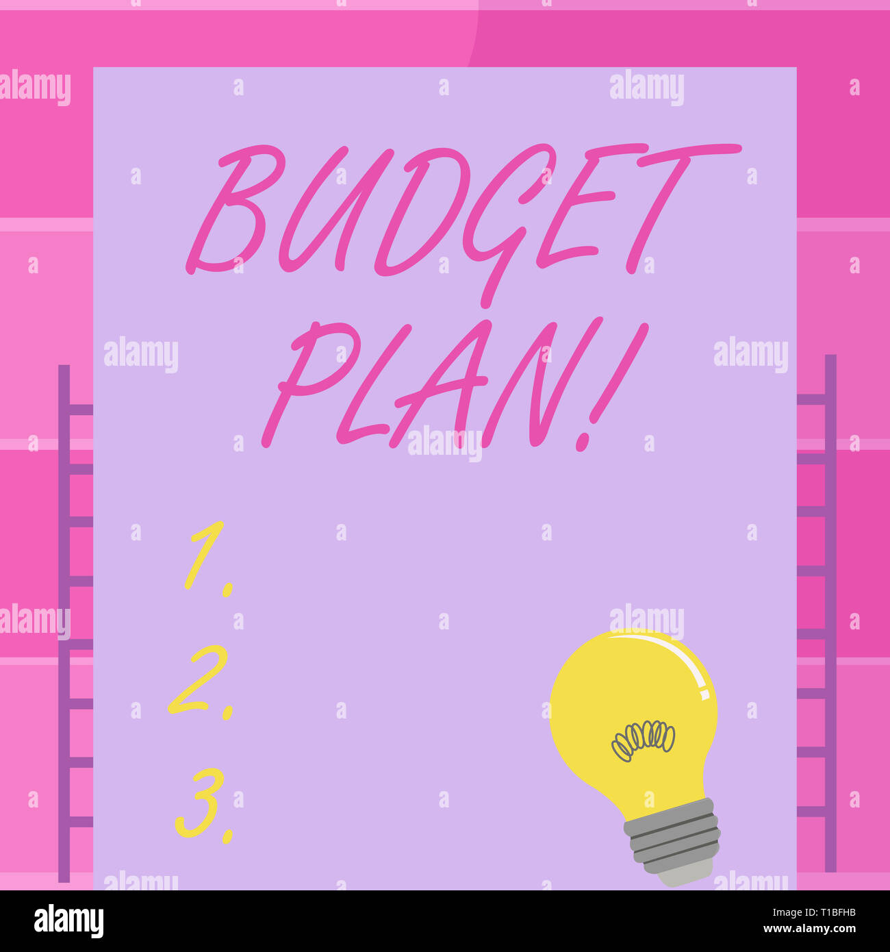 Handwriting text writing Budget Plan. Conceptual photo estimate of ...