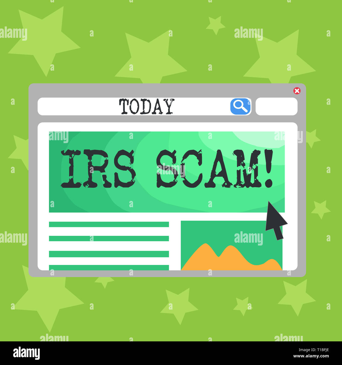 Text sign showing Irs Scam. Business photo text involve scammers ...