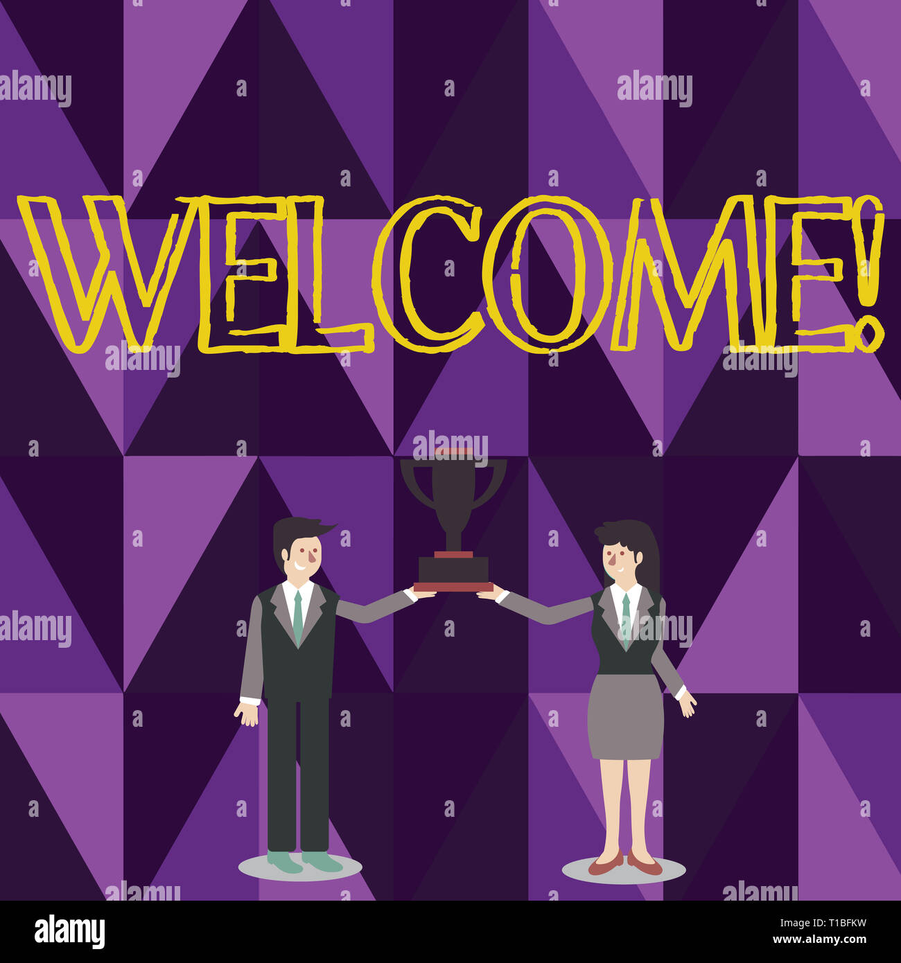 Word writing text Welcome. Business photo showcasing Warm salutation ...