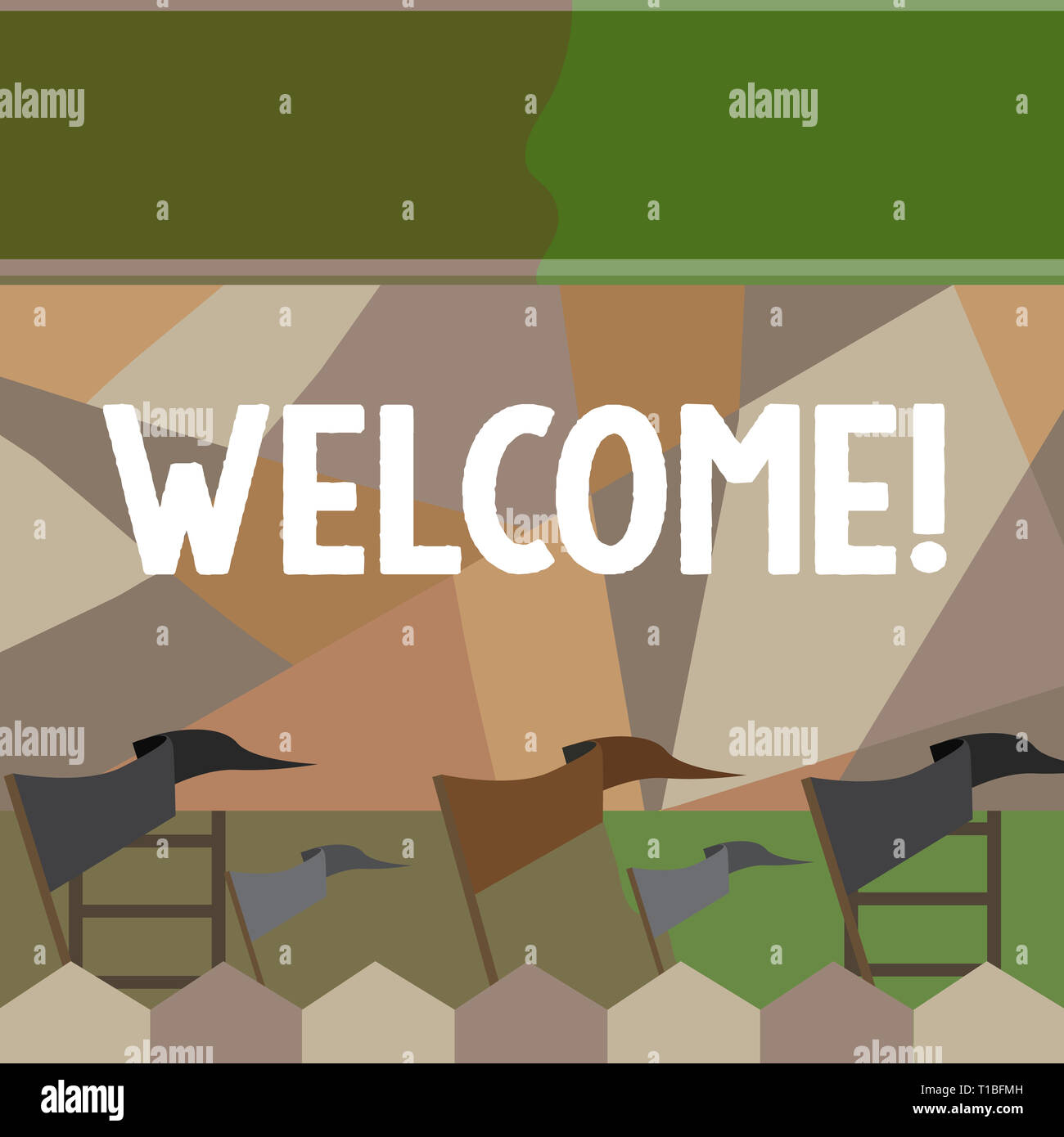 Writing note showing Welcome. Business concept for Warm salutation ...