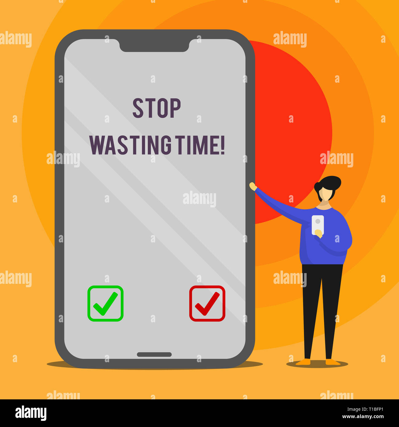 Word writing text Stop Wasting Time. Business photo showcasing advising ...