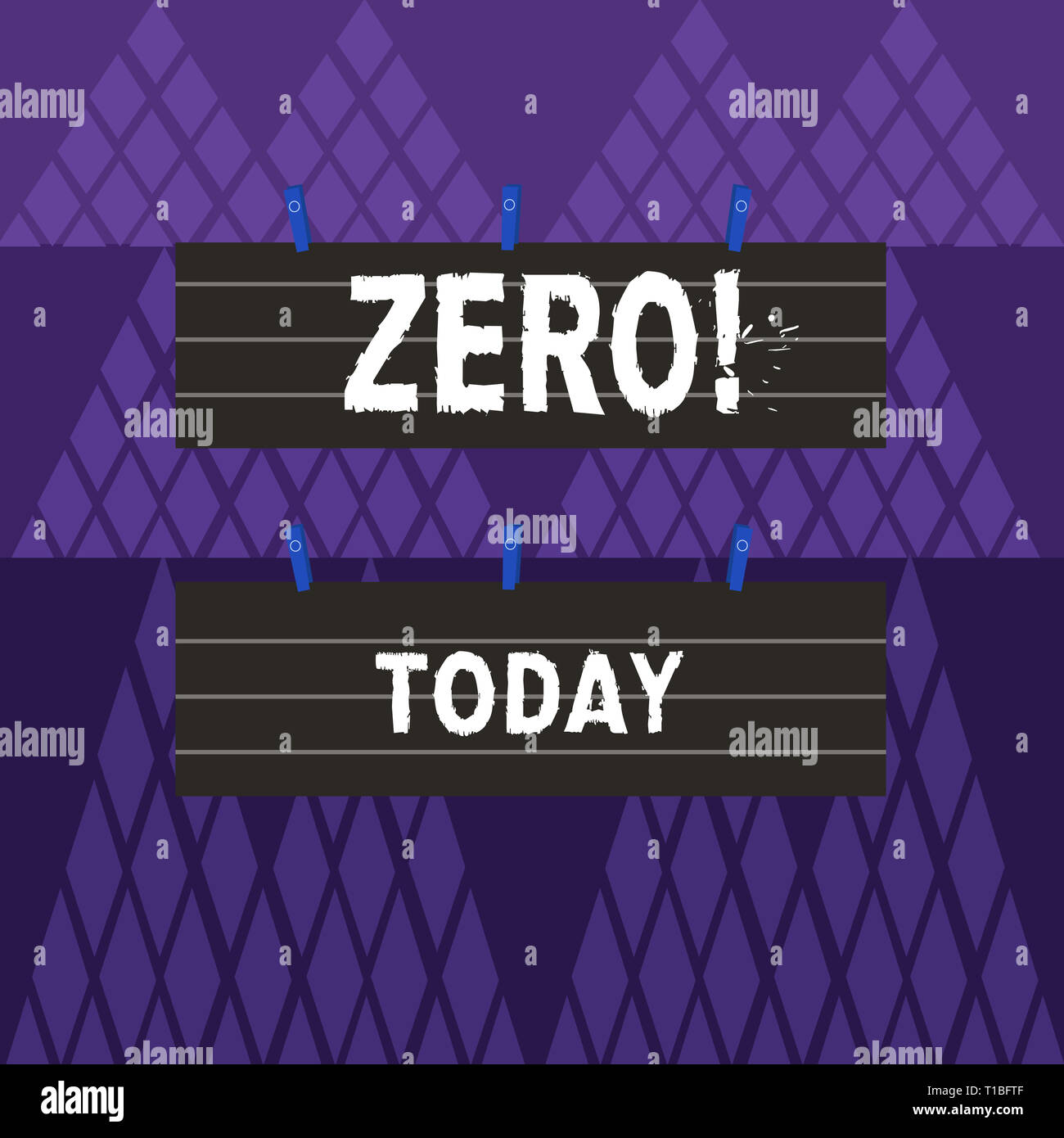 Text sign showing Zero. Business photo showcasing The emptiness ...