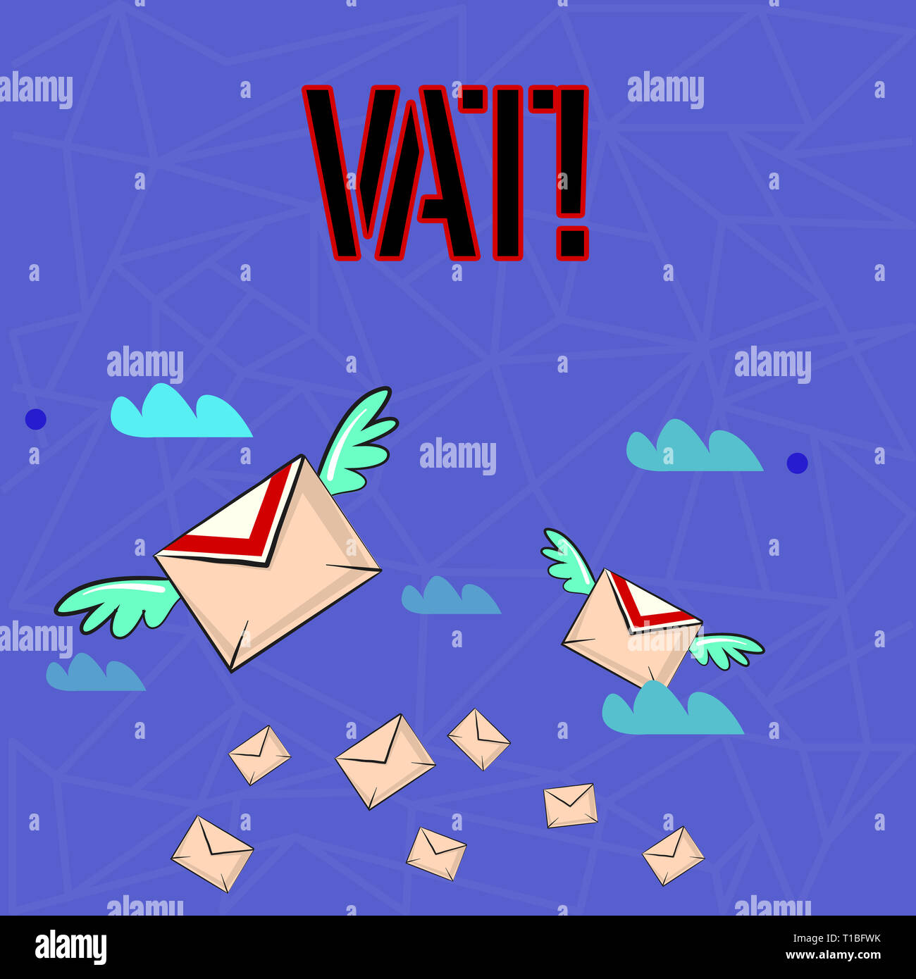 Writing note showing Vat. Business concept for Consumption tax levied ...