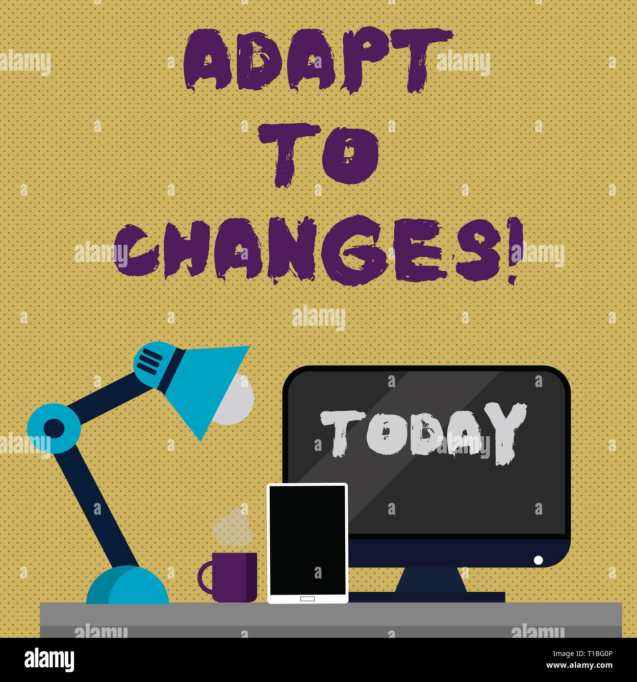 Writing note showing Adapt To Changes. Business concept for Innovative ...