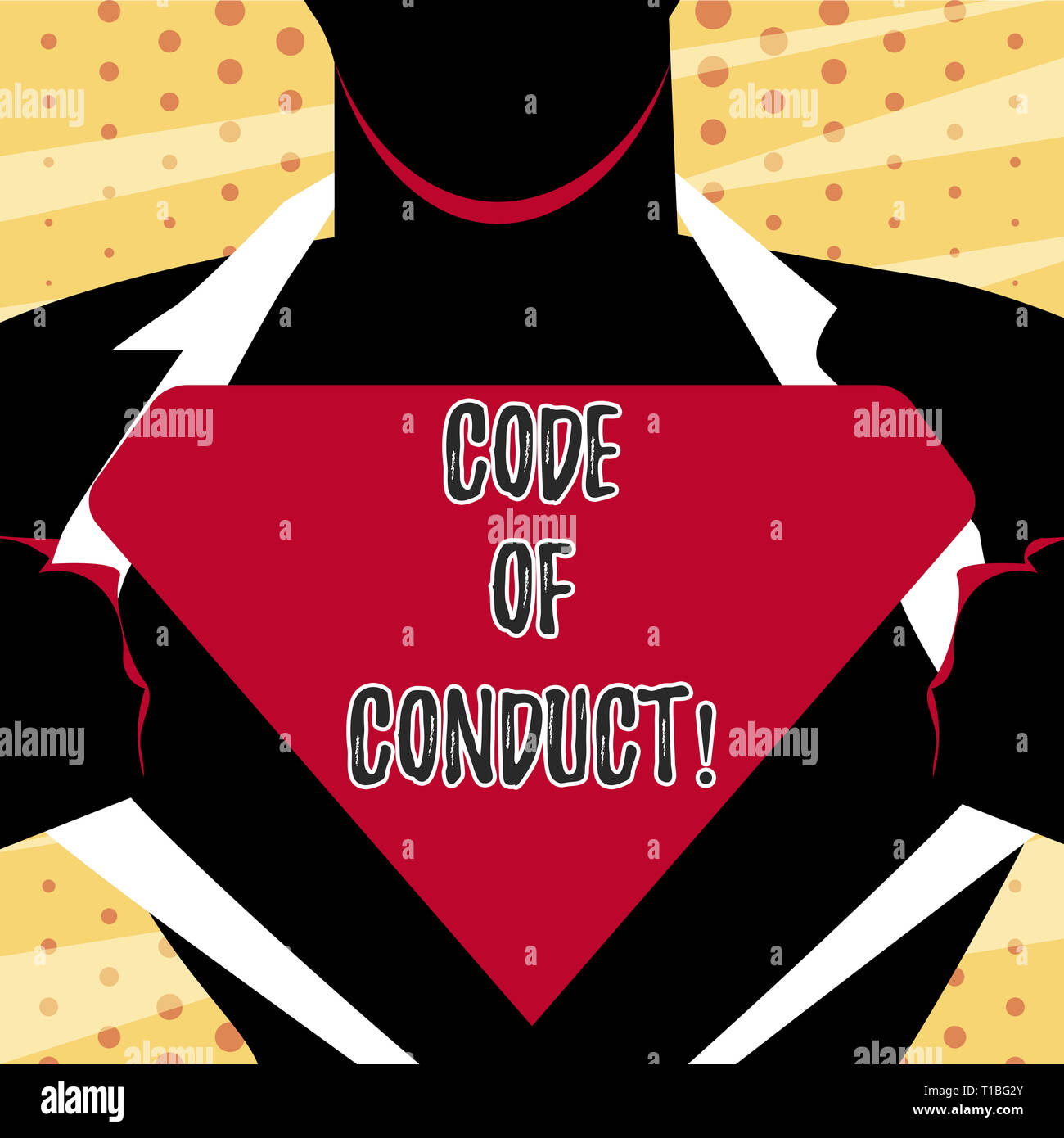 Conceptual hand writing showing Code Of Conduct. Concept meaning Follow ...