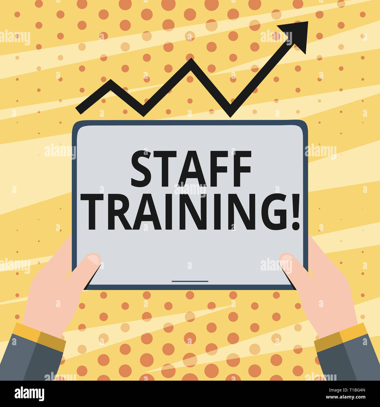 Conceptual hand writing showing Staff Training. Concept meaning learn ...