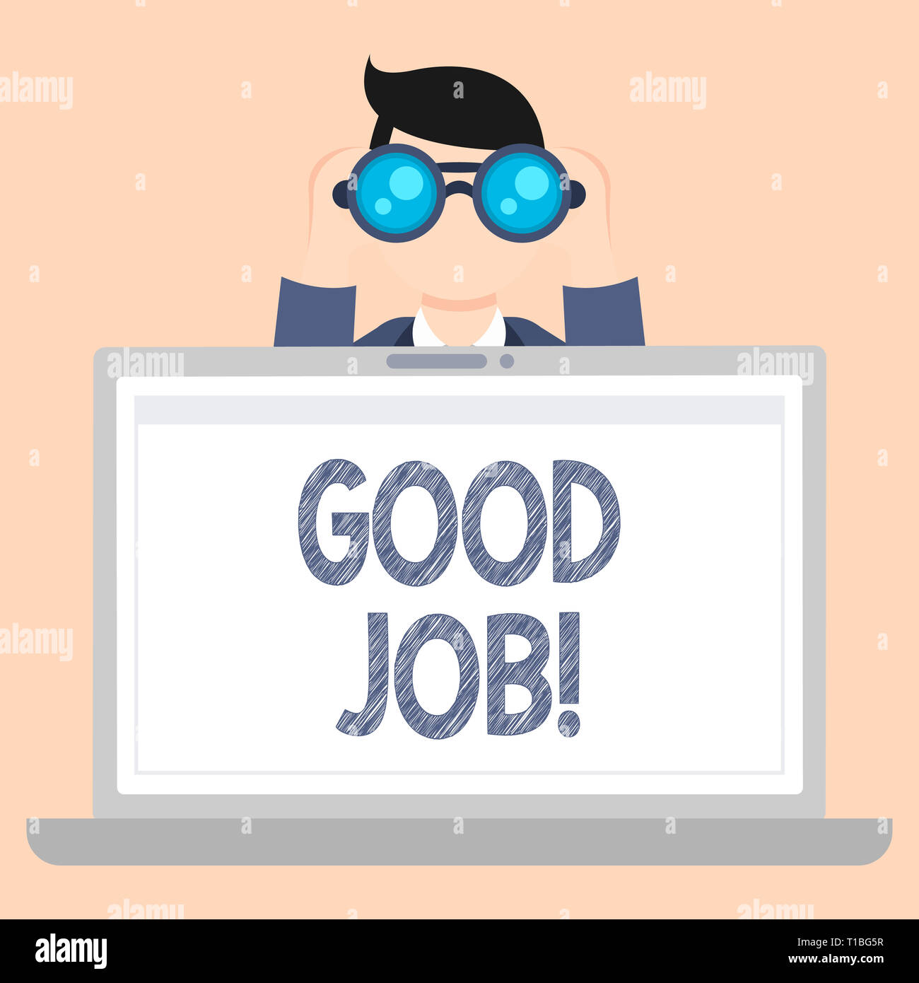 Writing note showing Good Job. Business concept for used for praising ...