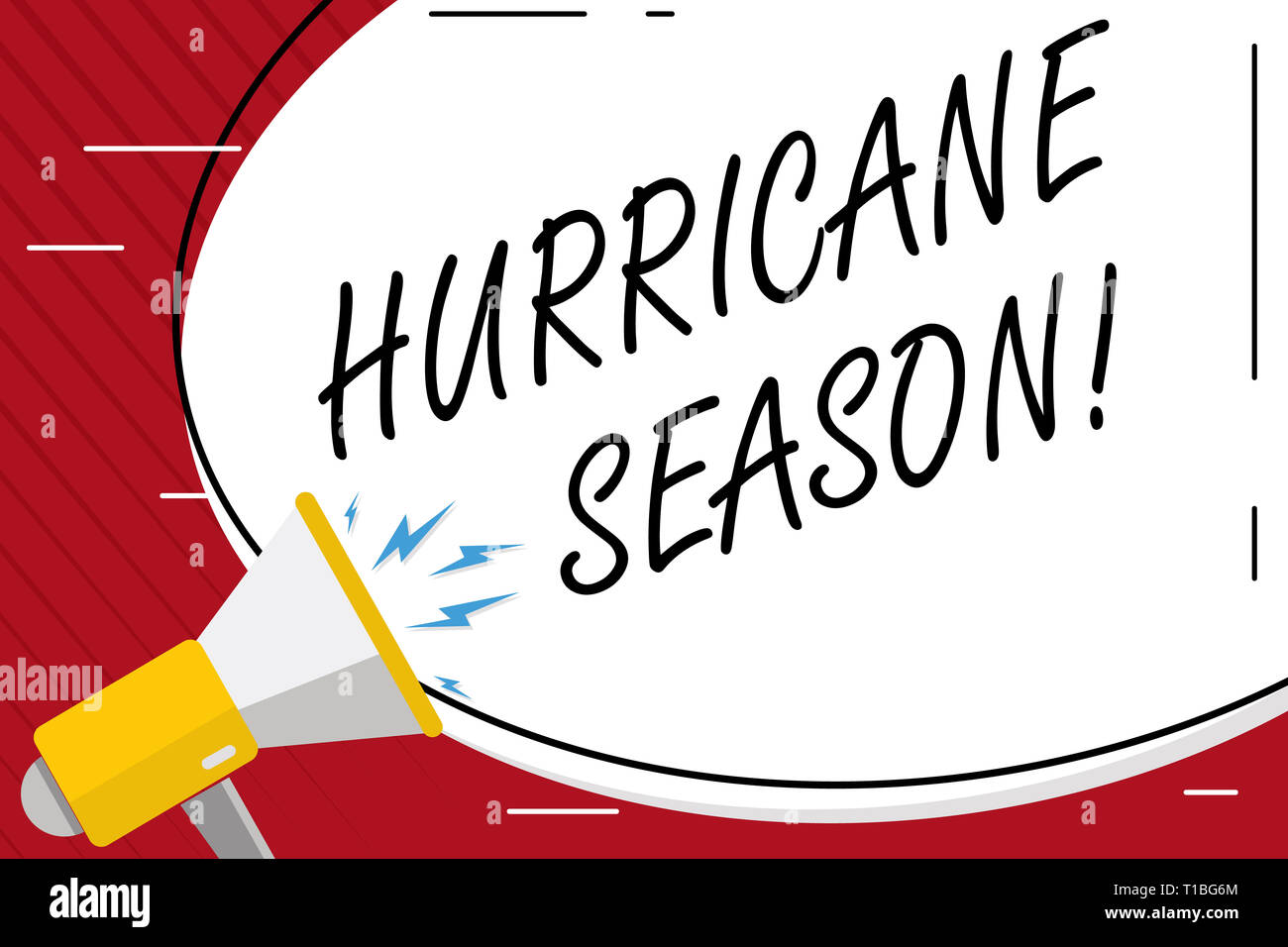 Handwriting text writing Hurricane Season. Conceptual photo time when ...