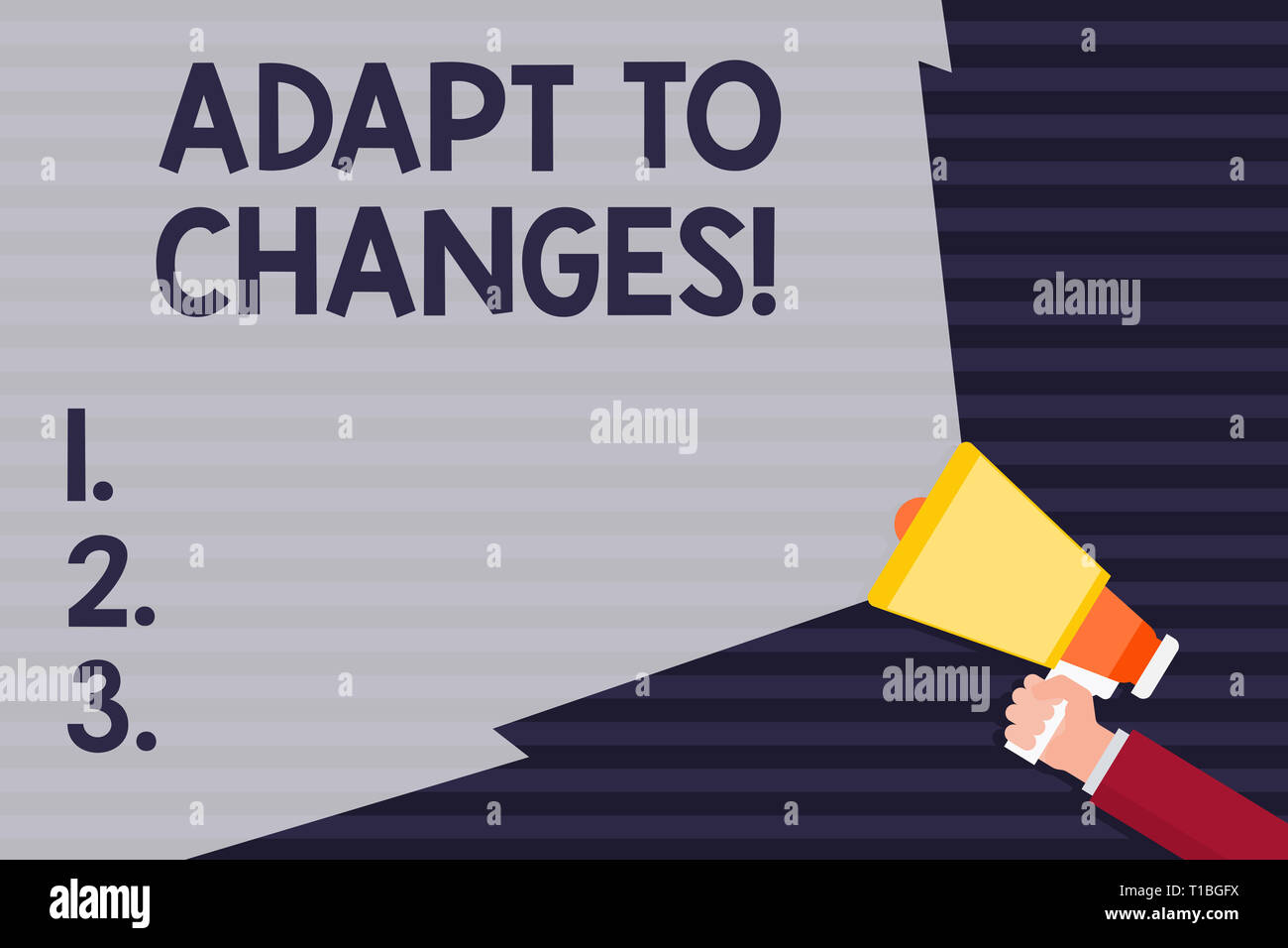 Handwriting text Adapt To Changes. Conceptual photo Innovative changes ...