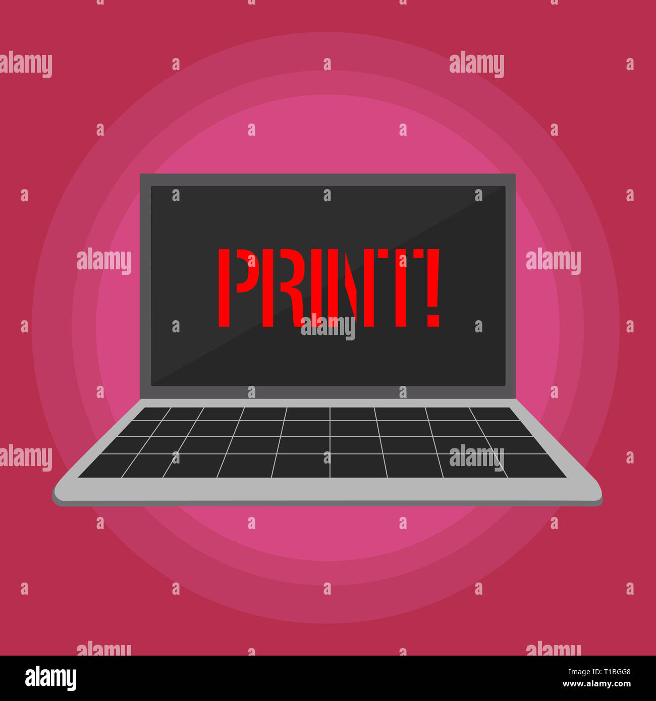 Text sign showing Print. Business photo text Produce letter numbers ...