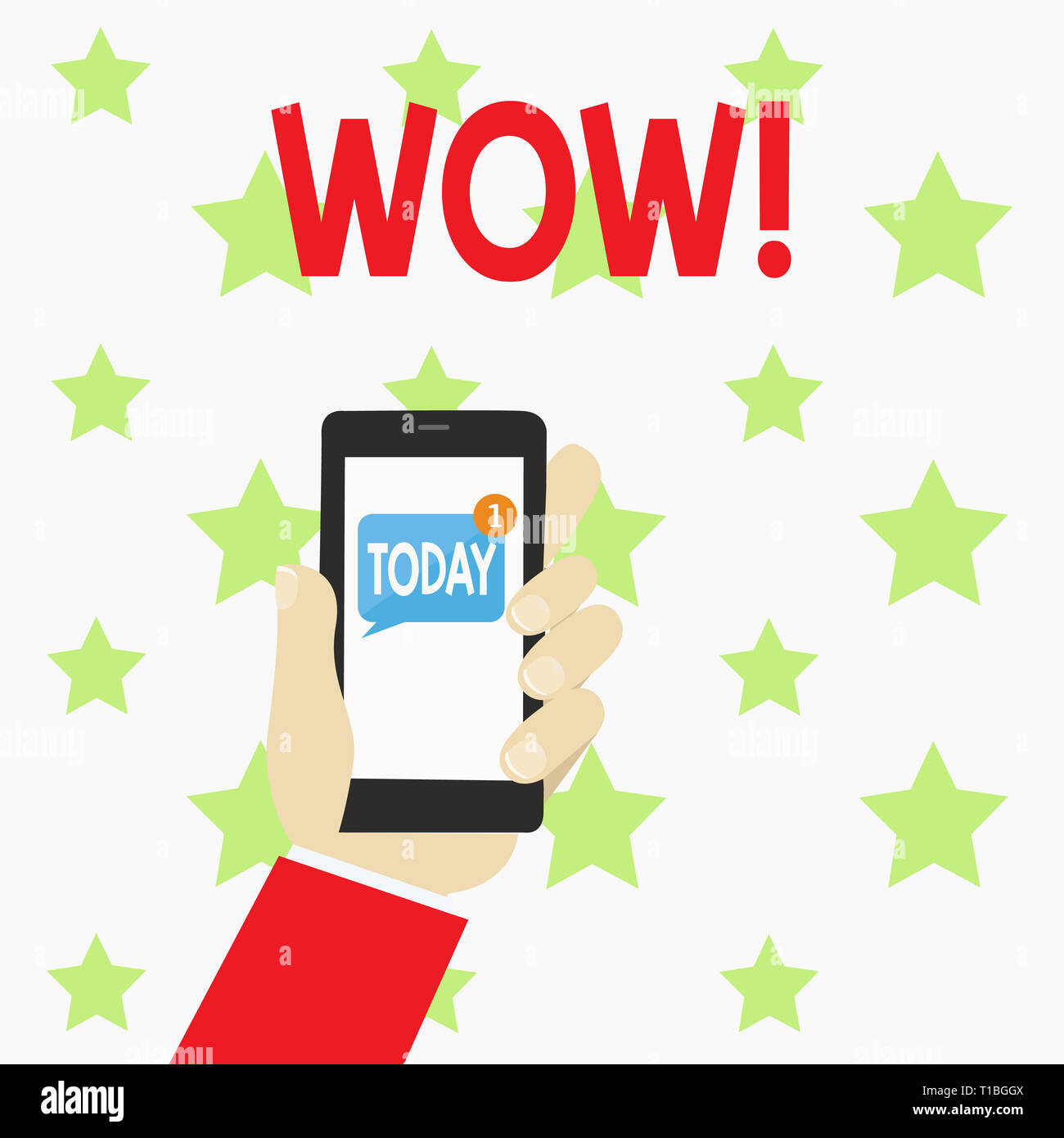 Handwriting text writing Wow. Conceptual photo Expression of somebody ...