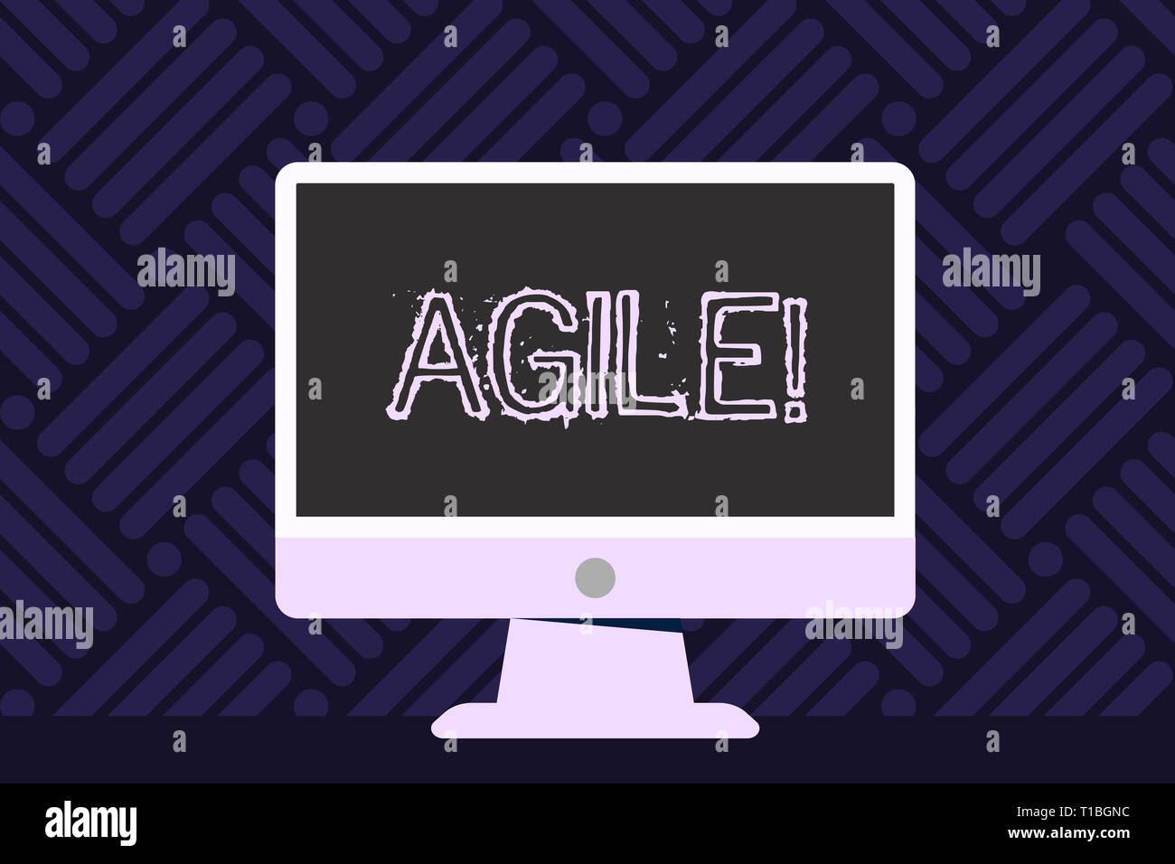 Writing note showing Agile. Business concept for Develop an agility ...