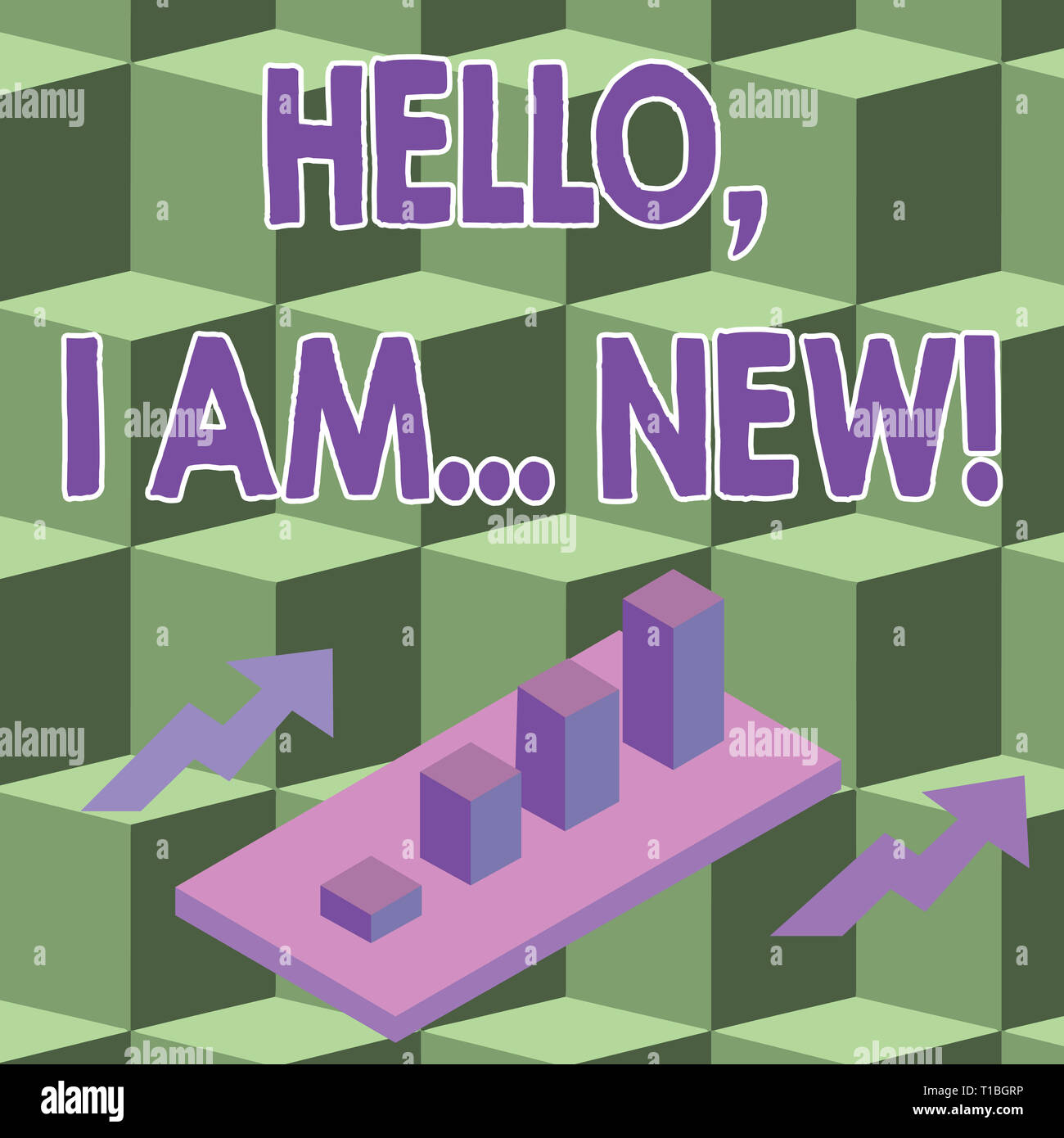 Conceptual hand writing showing Hello I Am New. Concept meaning used ...