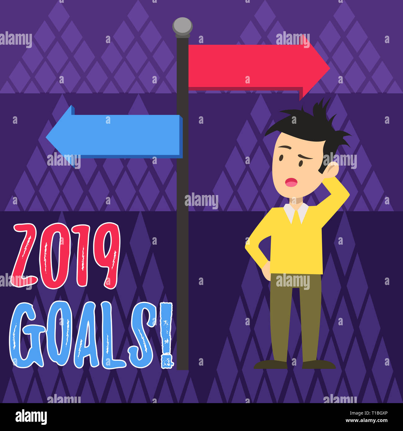 Handwriting text writing 2019 Goals. Conceptual photo something you ...