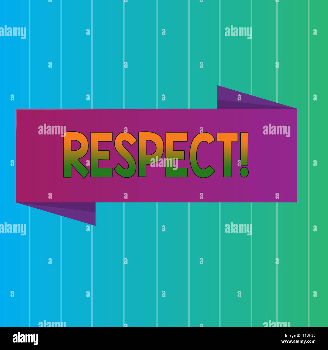 Word writing text Respect. Business photo showcasing Feeling of deep ...