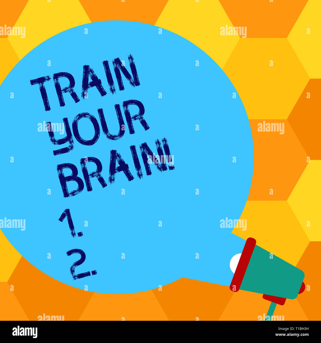 Handwriting text writing Train Your Brain. Conceptual photo Educate ...