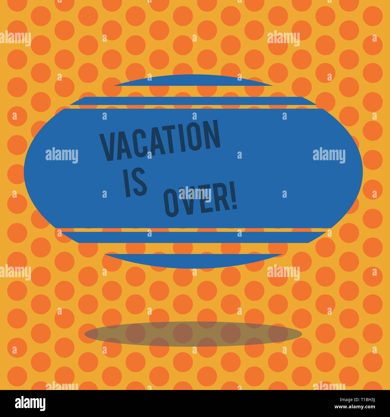 Writing note showing Vacation Is Over. Business concept for End of ...