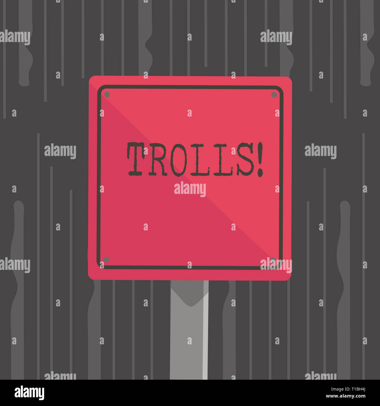 Handwriting text Trolls. Conceptual photo Online troublemakers posting ...
