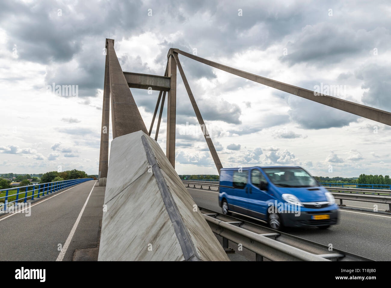 Lorry driving on suspension bridge hi-res stock photography and images ...