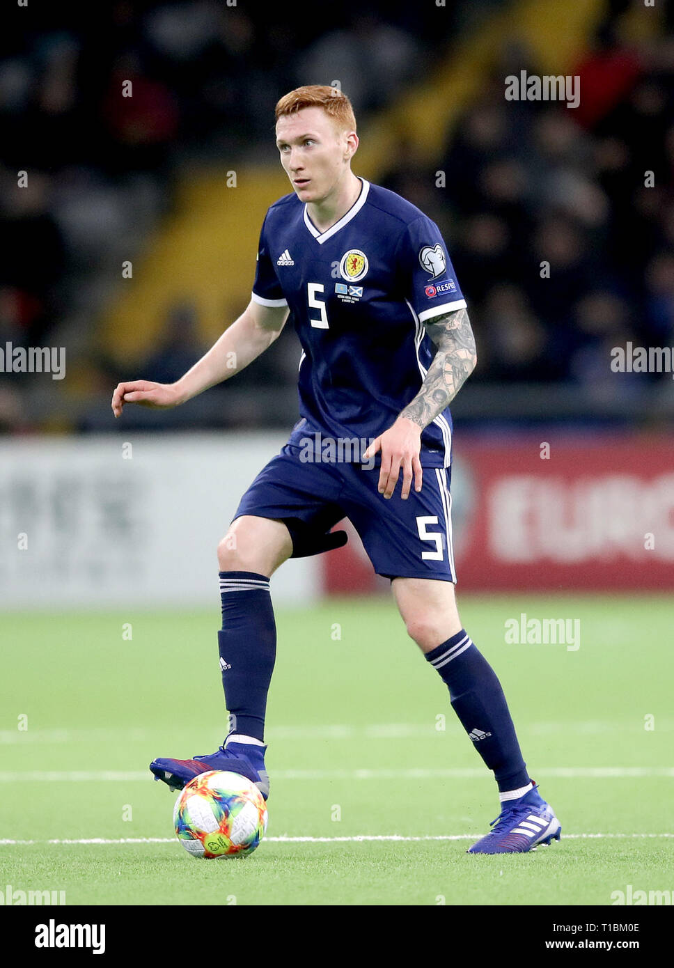Scotland's David Bates during the UEFA Euro 2020 Qualifying, Group I ...
