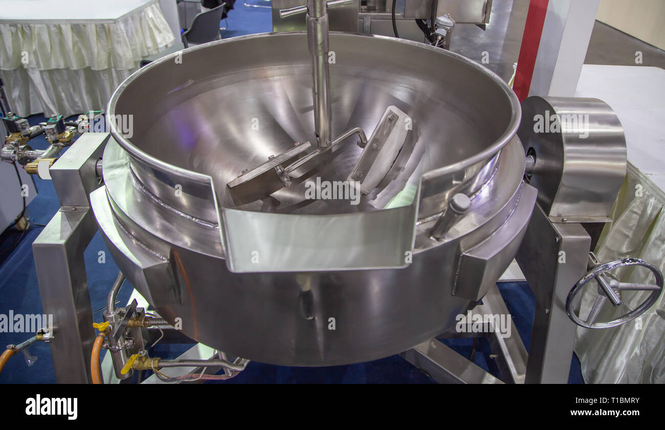 Blender machine large barrel mixing food ingredient Stock Photo - Alamy