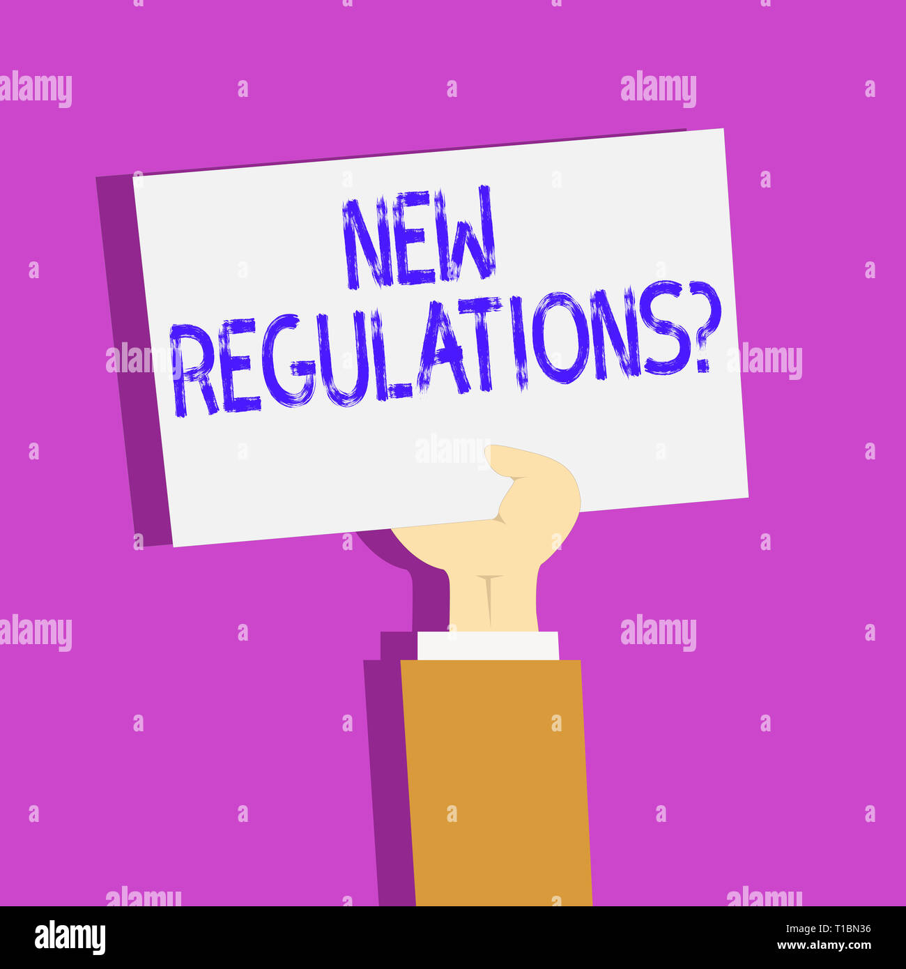 Conceptual hand writing showing New Regulations Question. Concept ...