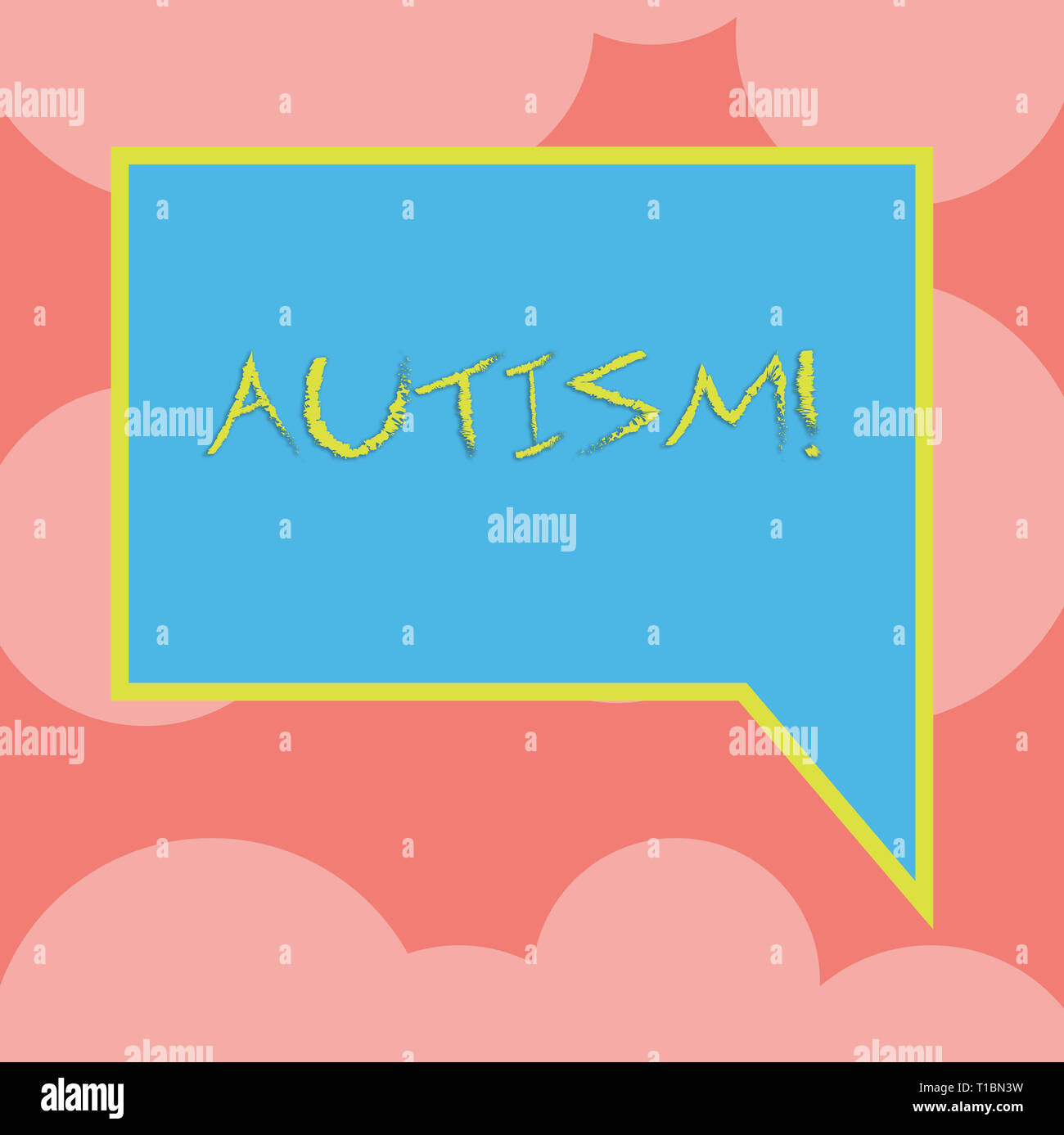 Writing note showing Autism. Business concept for Autism Awareness ...