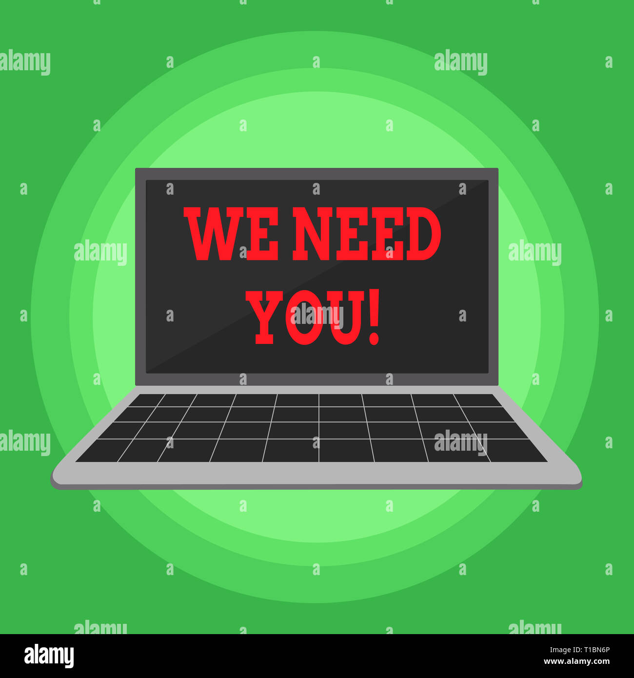 Writing note showing We Need You. Business concept for asking someone ...