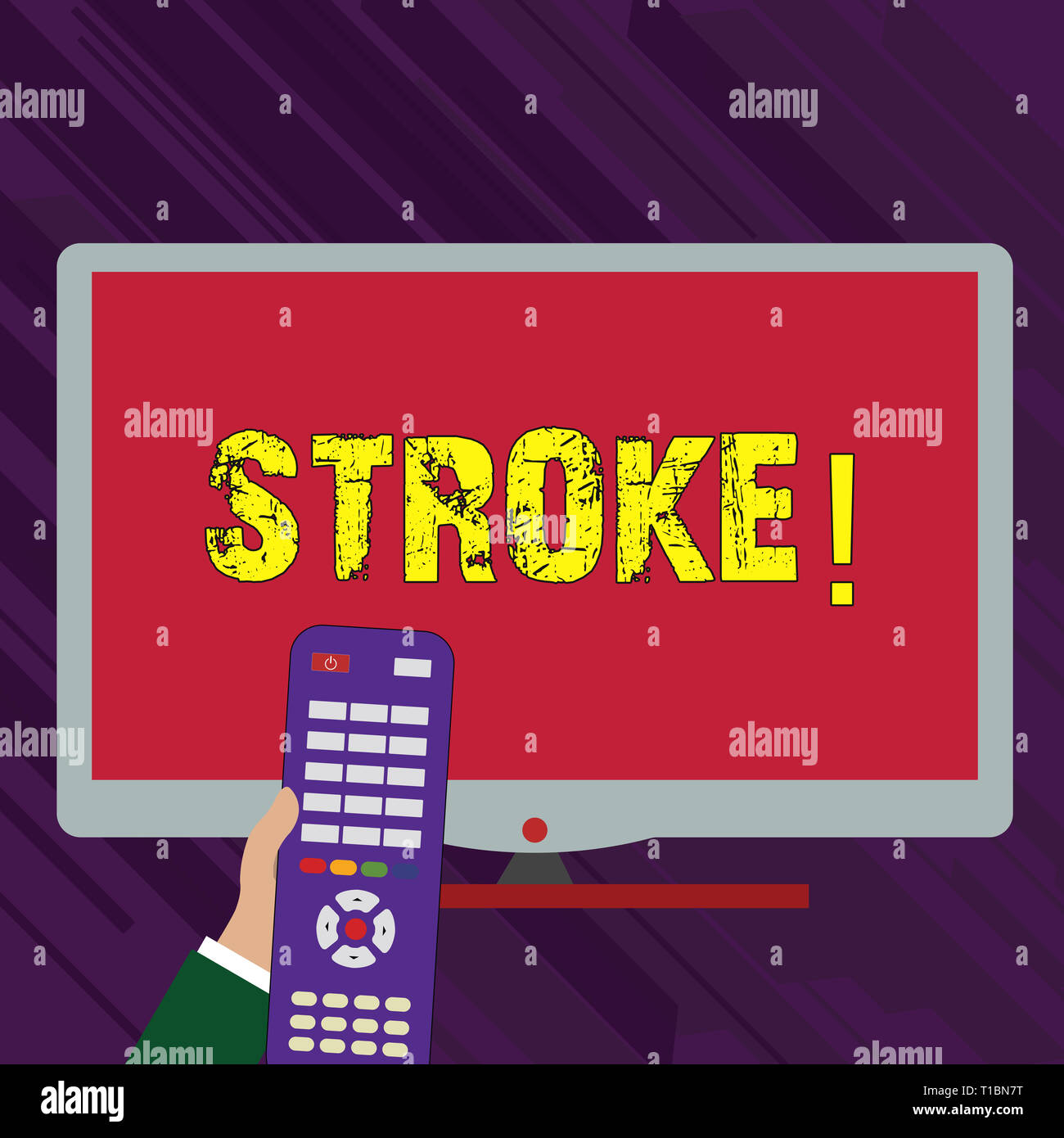 Conceptual hand writing showing Stroke. Concept meaning Patients losing ...