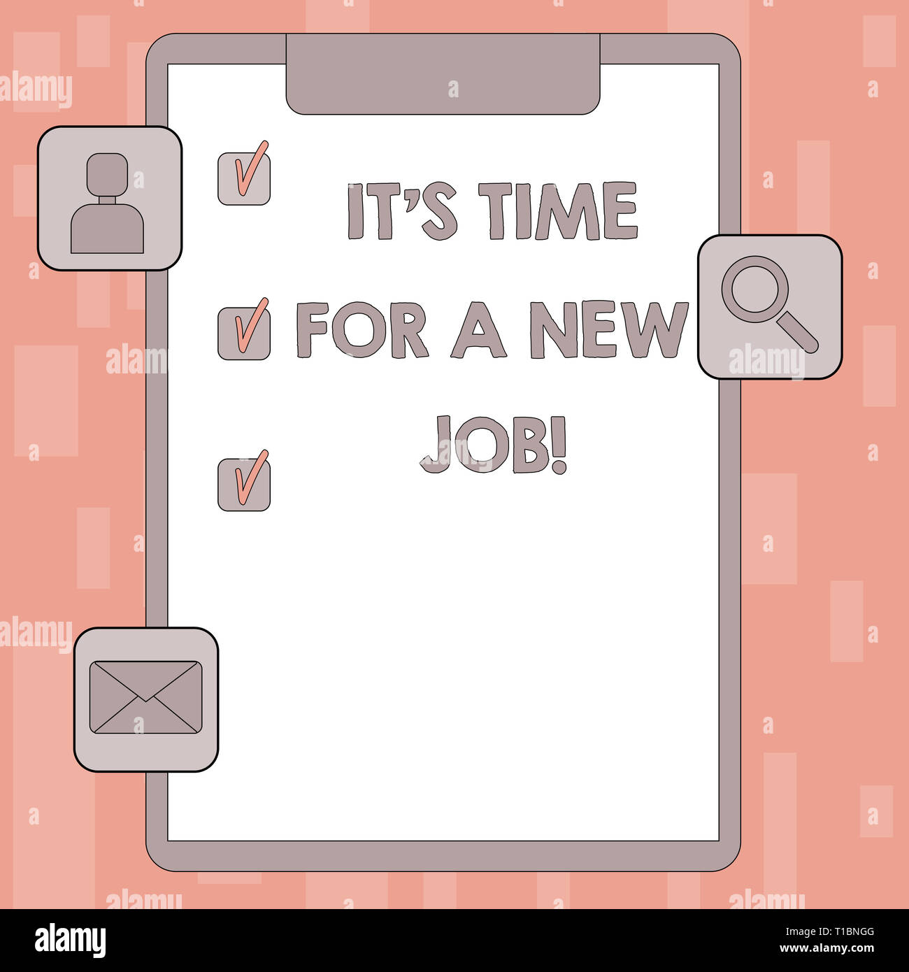 Writing note showing It S Time For A New Job. Business concept for Do ...