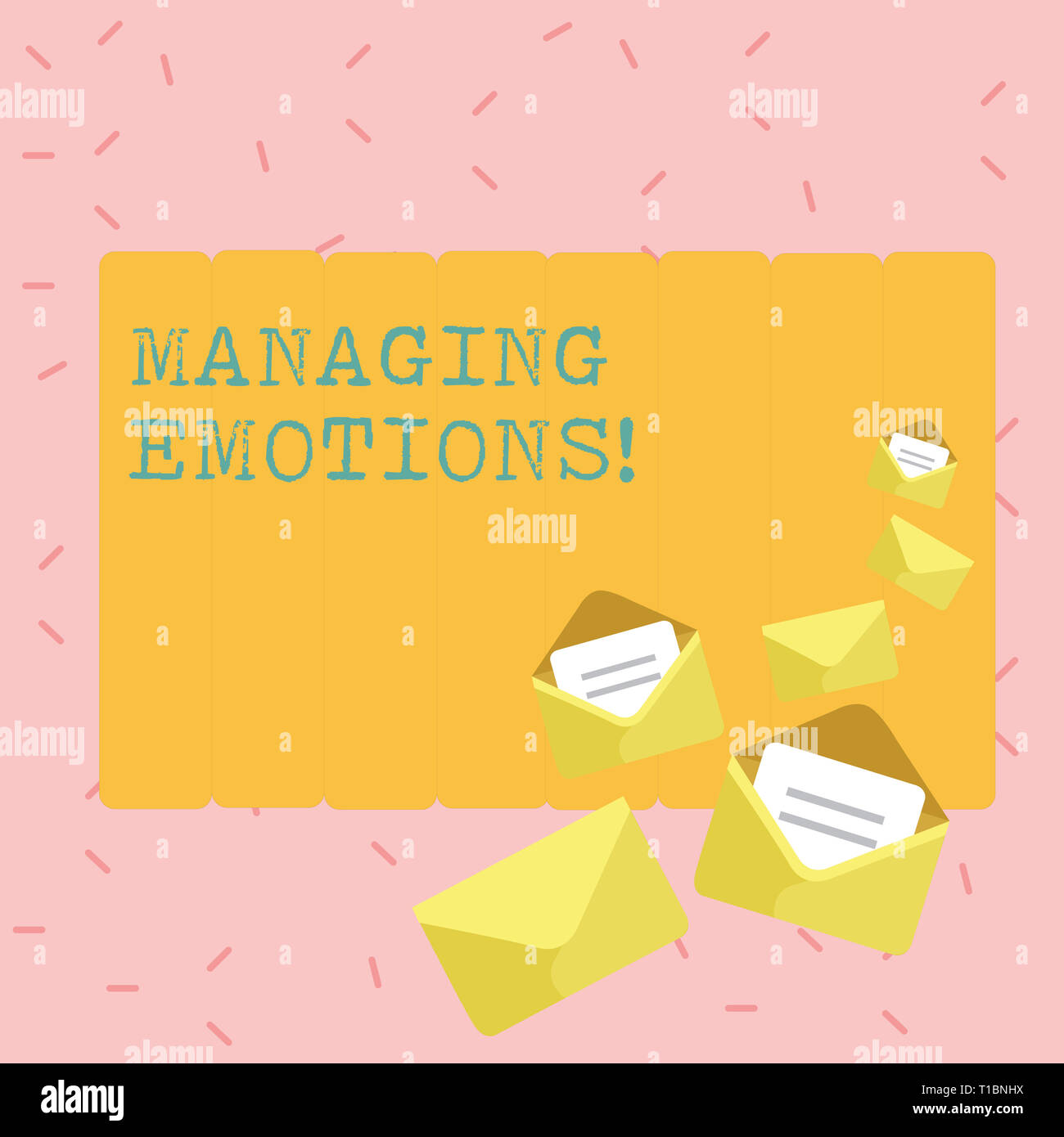 Text sign showing Managing Emotions. Business photo showcasing ability ...