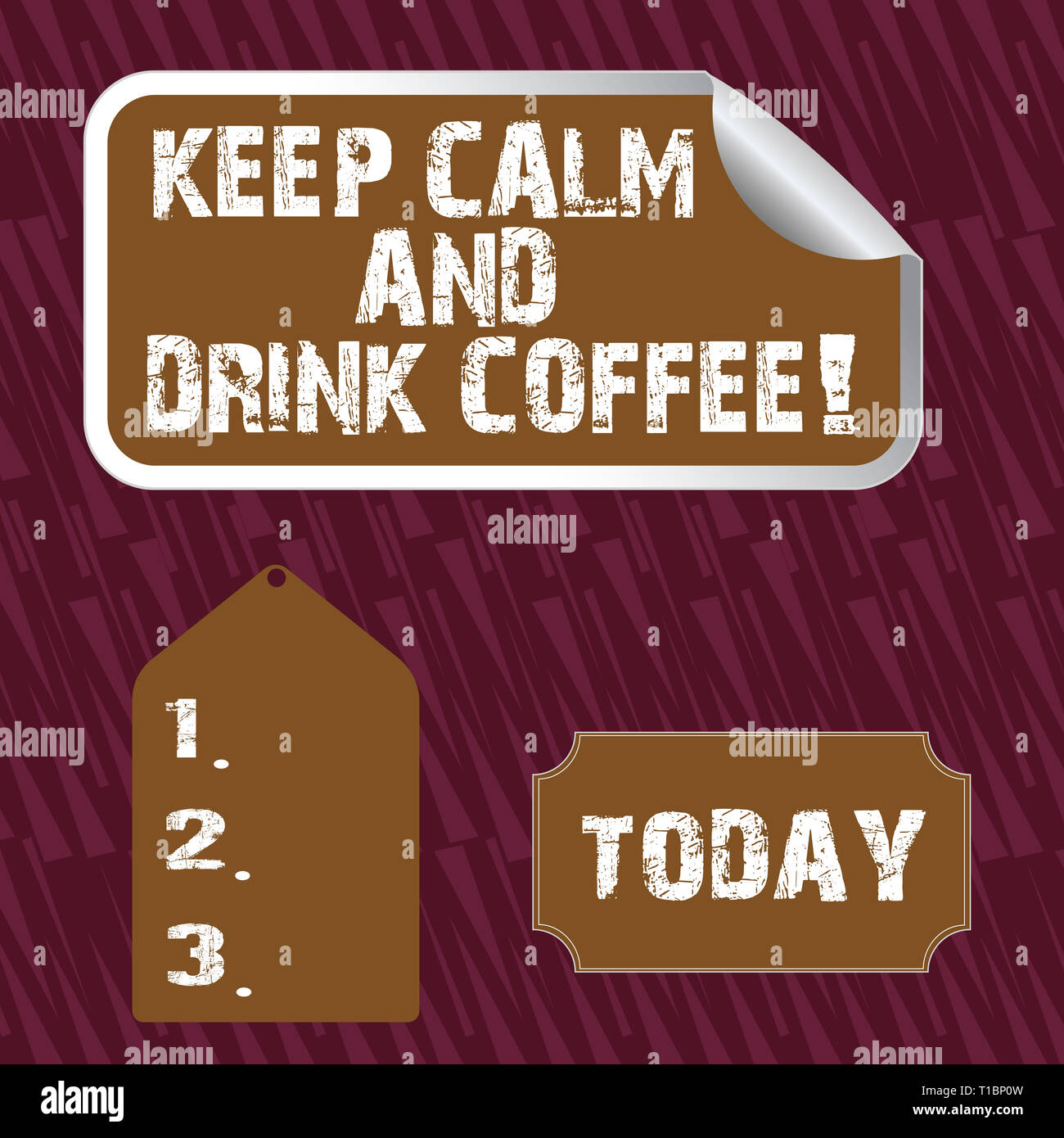 Text sign showing Keep Calm And Drink Coffee. Business photo text ...