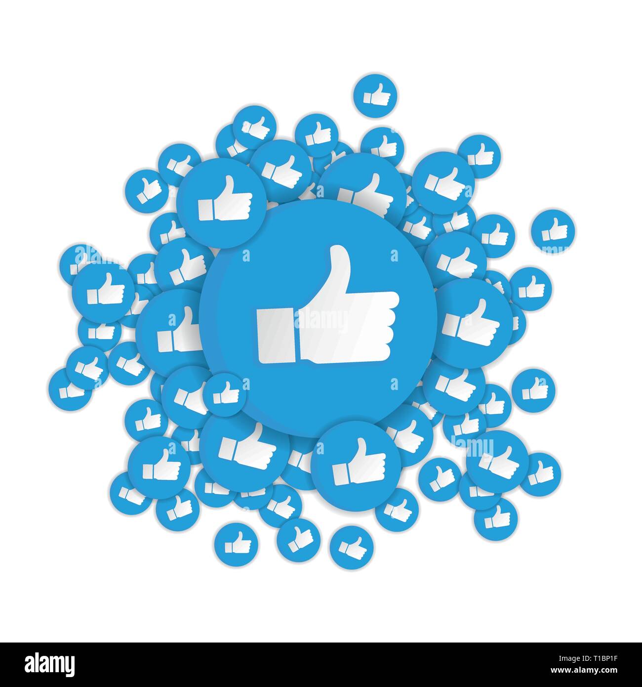 Likes vector vectors hi-res stock photography and images - Alamy