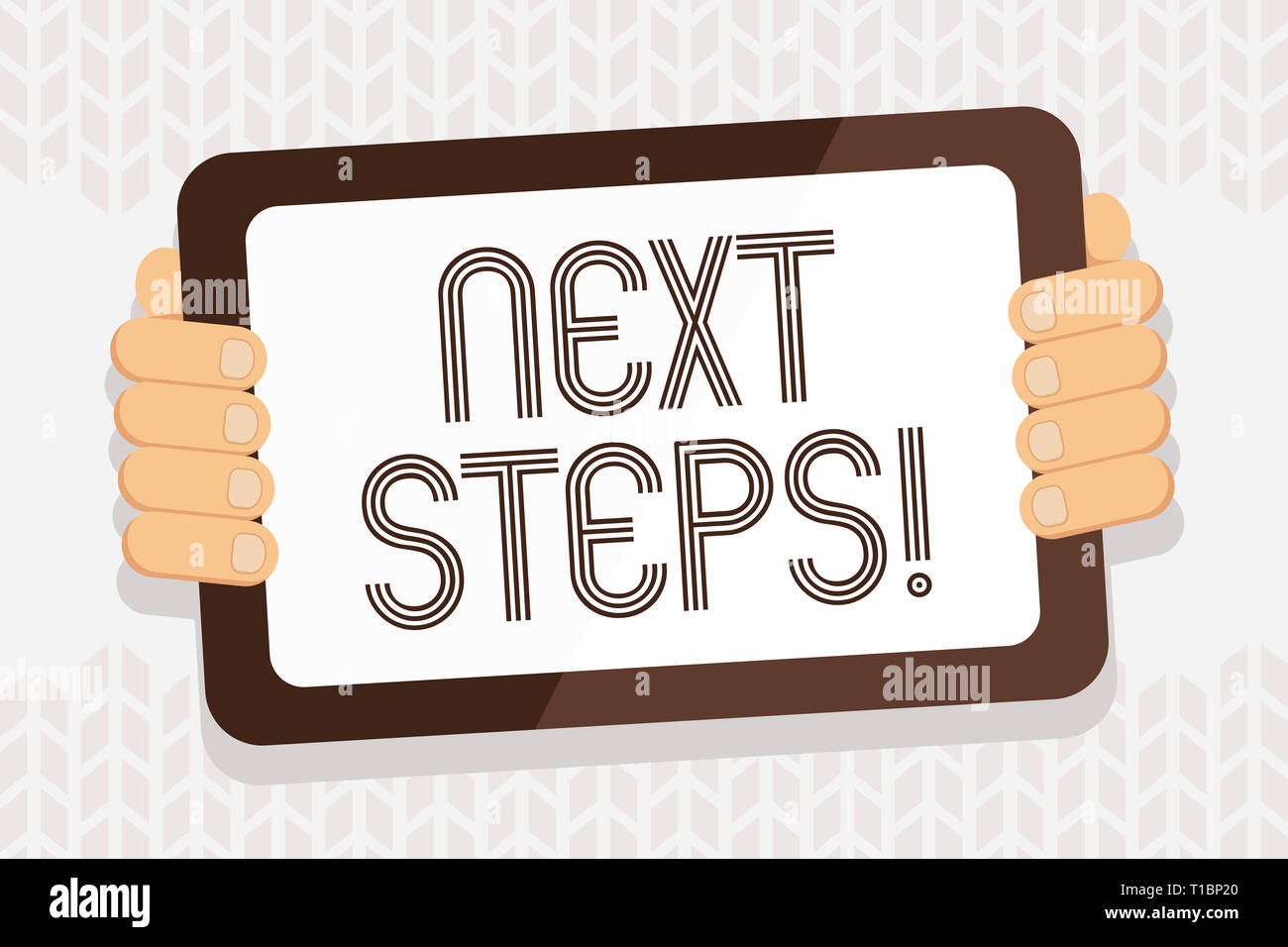 Handwriting text writing Next Steps. Conceptual photo something you do ...